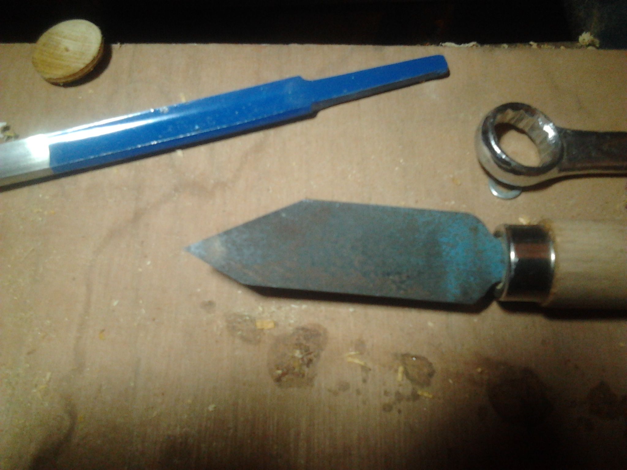 Wood Turning Parting Tool From a Power Hacksaw Blade, + Optional Old ...
