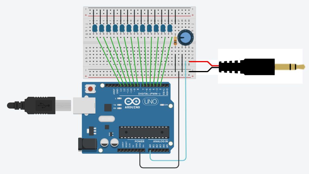VU Meter Using Arduino | Trybotics