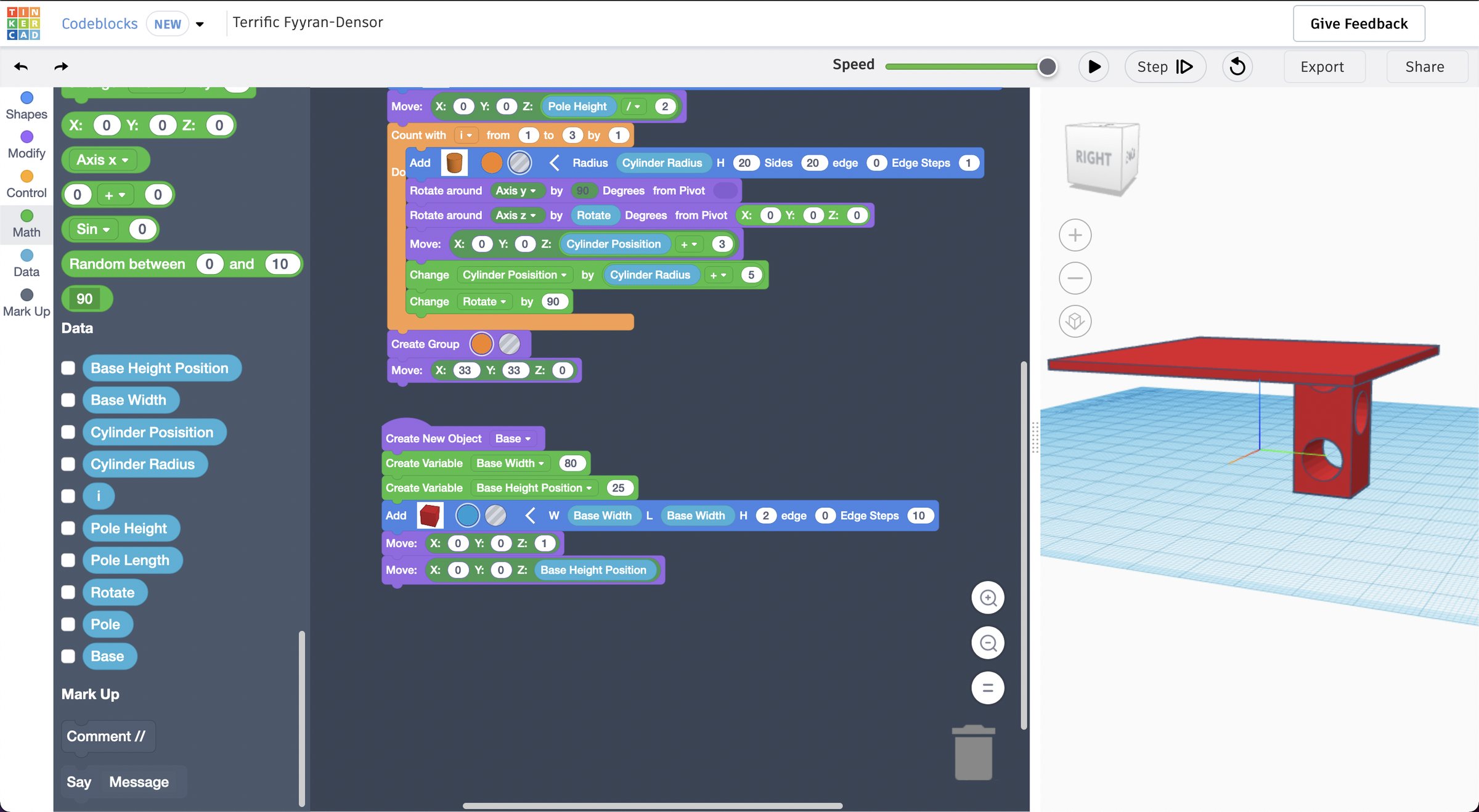 3D Sticky Notes Holder Using Tinkercad Codeblocks : 14 Steps (with ...