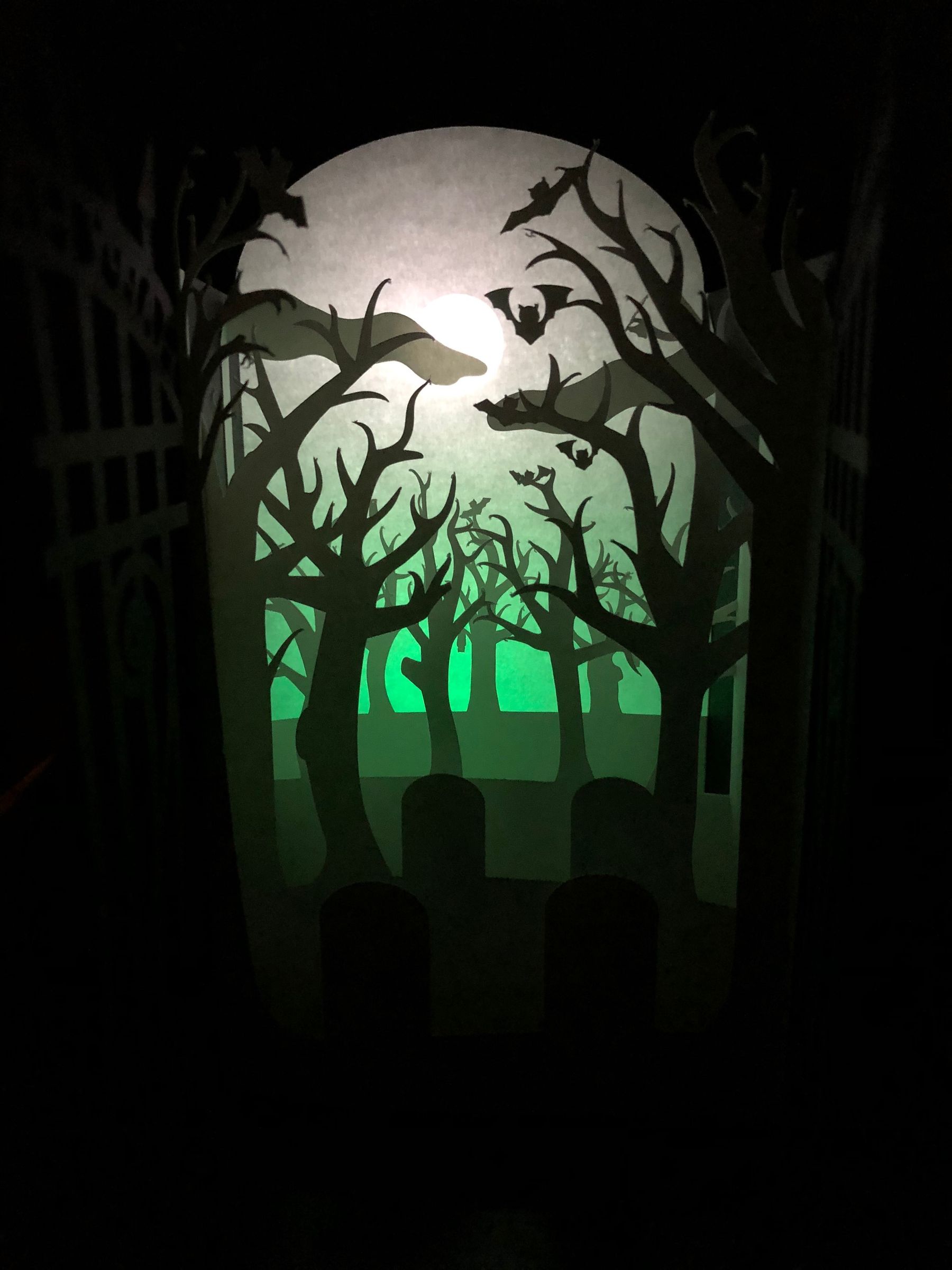 Spooky Cemetery Lightbox Card : 4 Steps (with Pictures) - Instructables