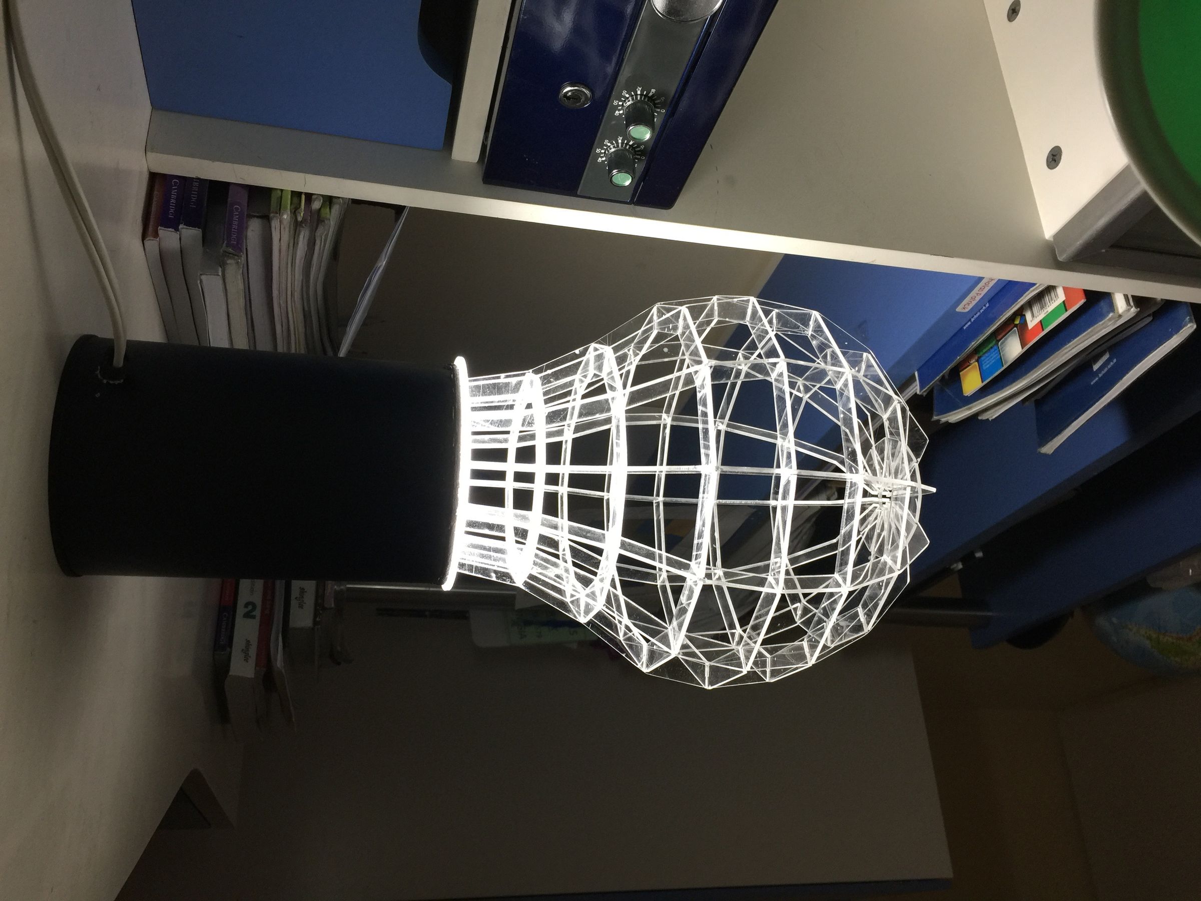 REAL 3D Wireframe Acrylic Table Lamp : 6 Steps (with Pictures ...