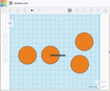 Wobble Coin Using Tinkercad for 3D Printing : 10 Steps (with Pictures ...