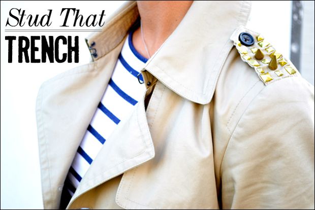 DIY Studded Trench Coat : 4 Steps (with Pictures) - Instructables