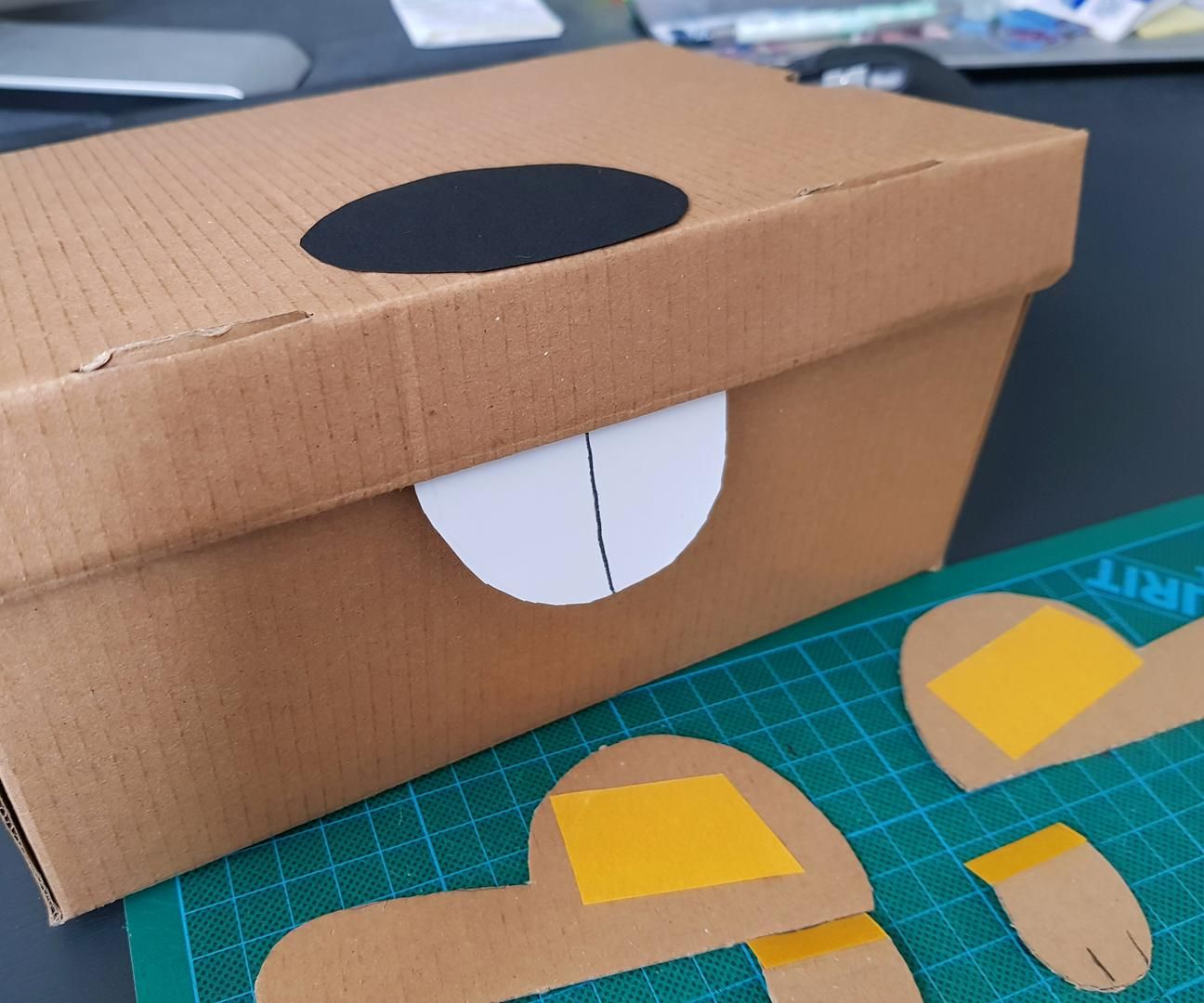 Shoebox Easter Bunny (breakfast / Gift Package) : 5 Steps (with ...