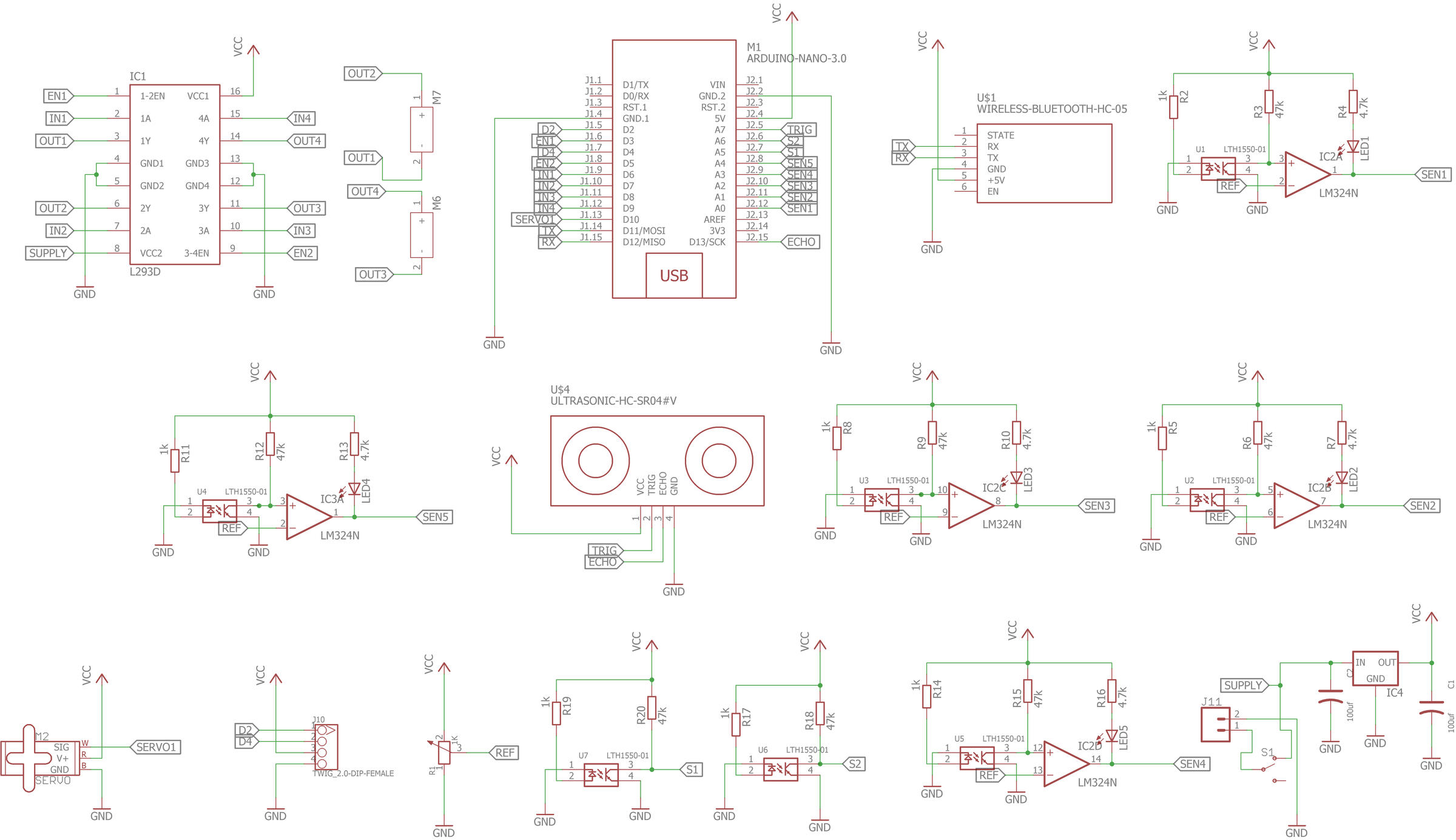 PCB BOT (Line Following, Obstacle Avoiding & Bluetooth Controlled Robot ...