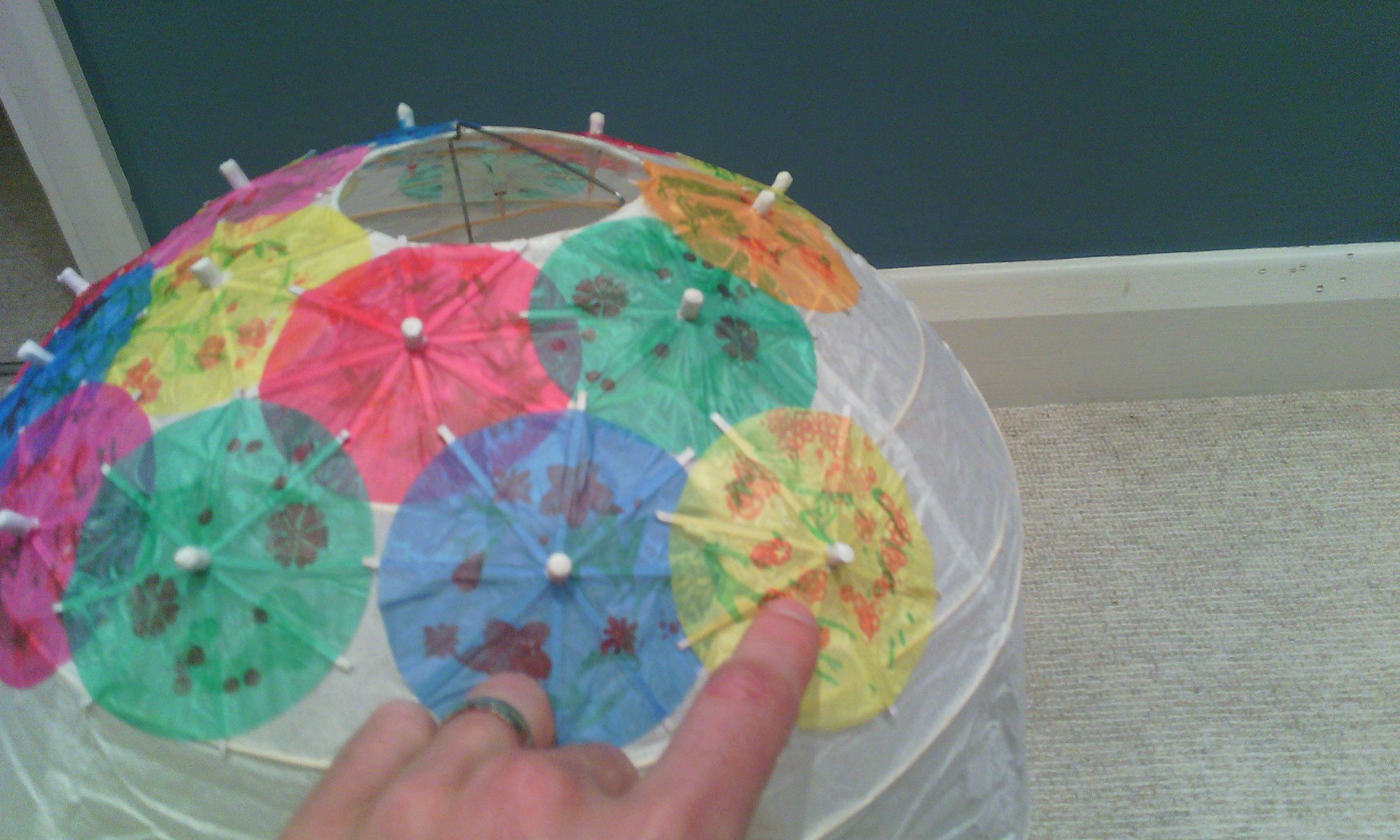 Cocktail Parasol Light Shade : 6 Steps (with Pictures) - Instructables