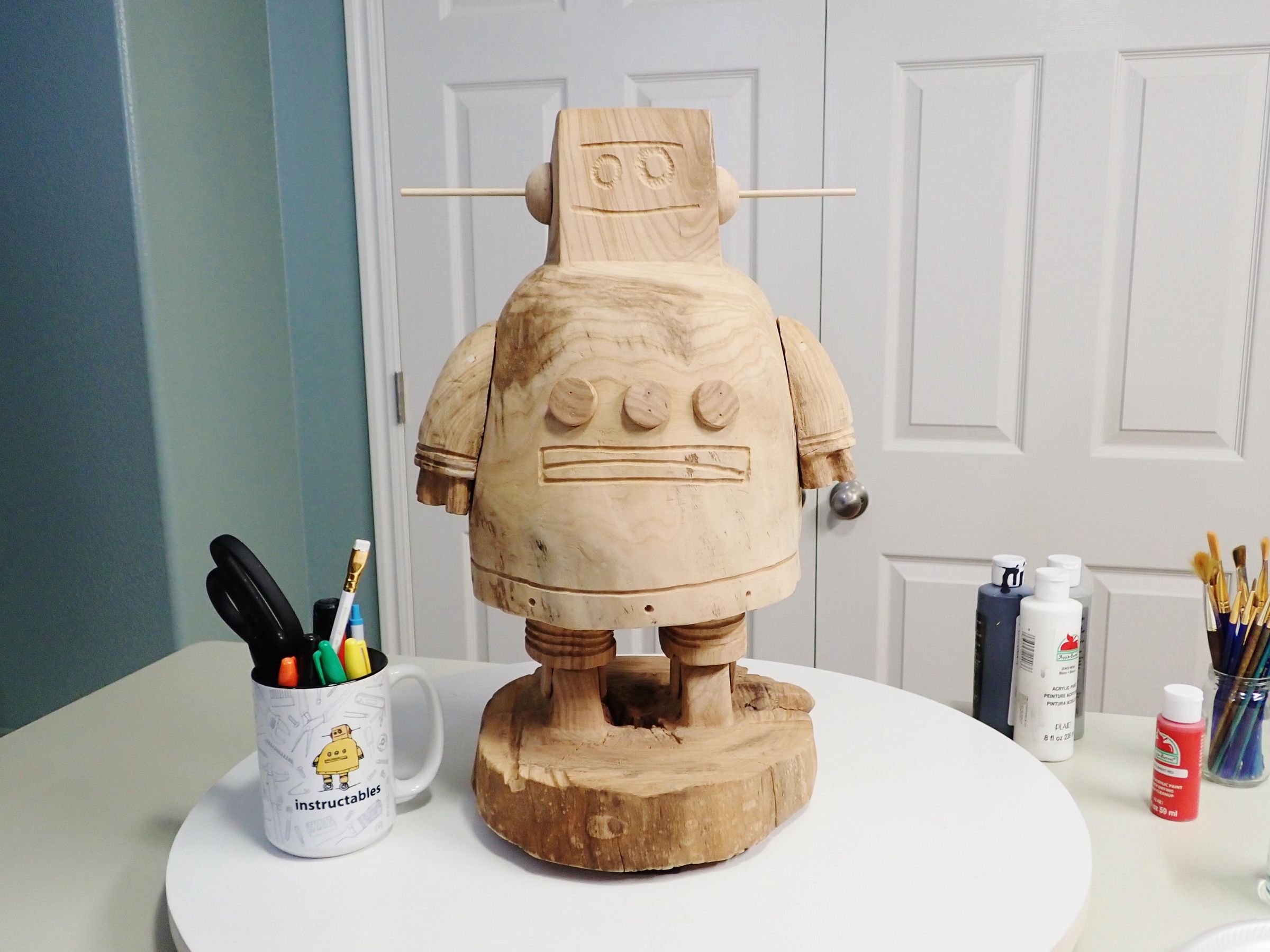 Carved Wood Instructables Robot : 16 Steps (with Pictures) - Instructables