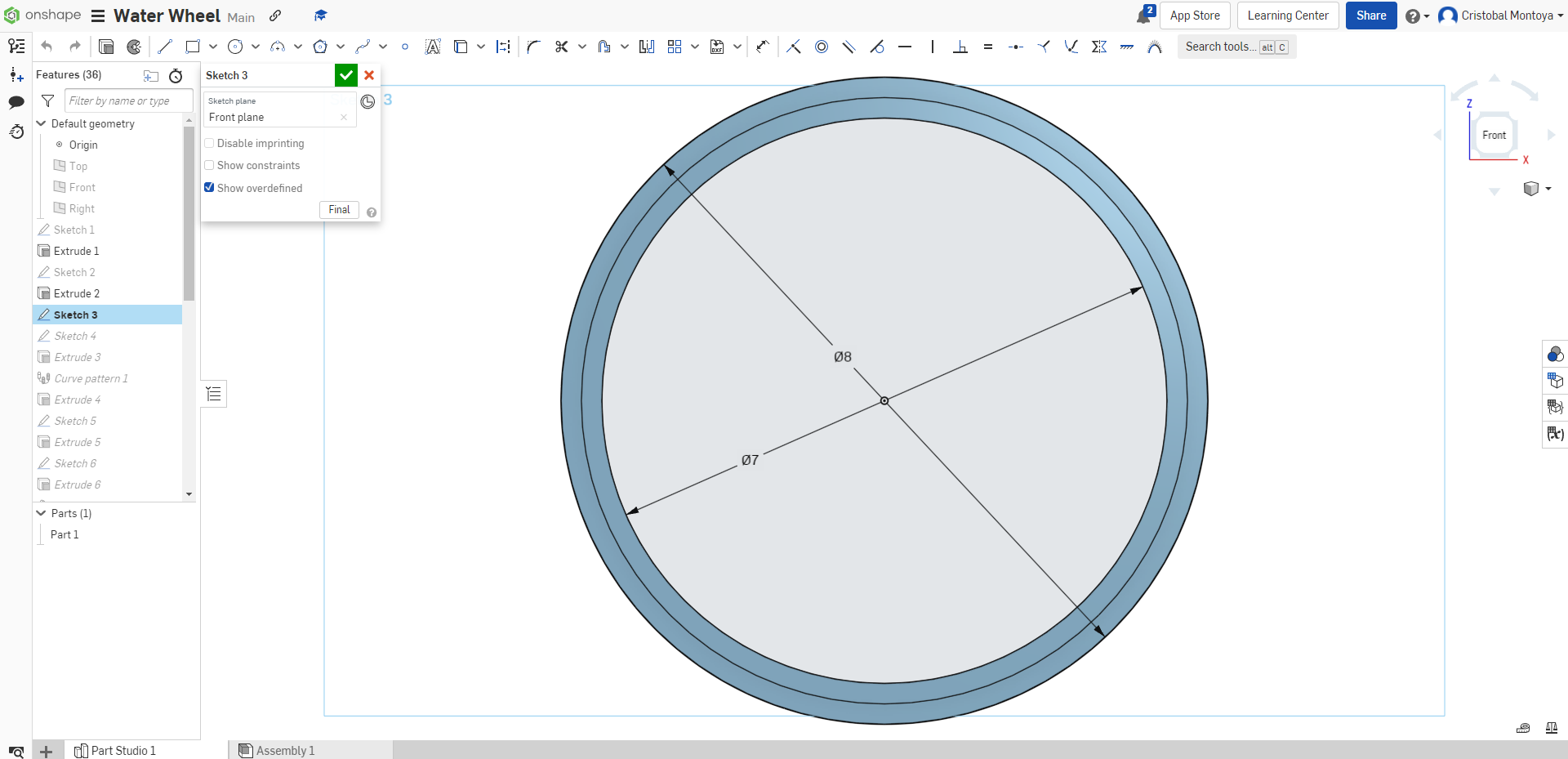 How to Make Water Wheel on Onshape : 15 Steps - Instructables