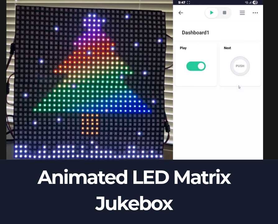 Animated LED Matrix Jukebox in 10 Min : 9 Steps (with Pictures ...