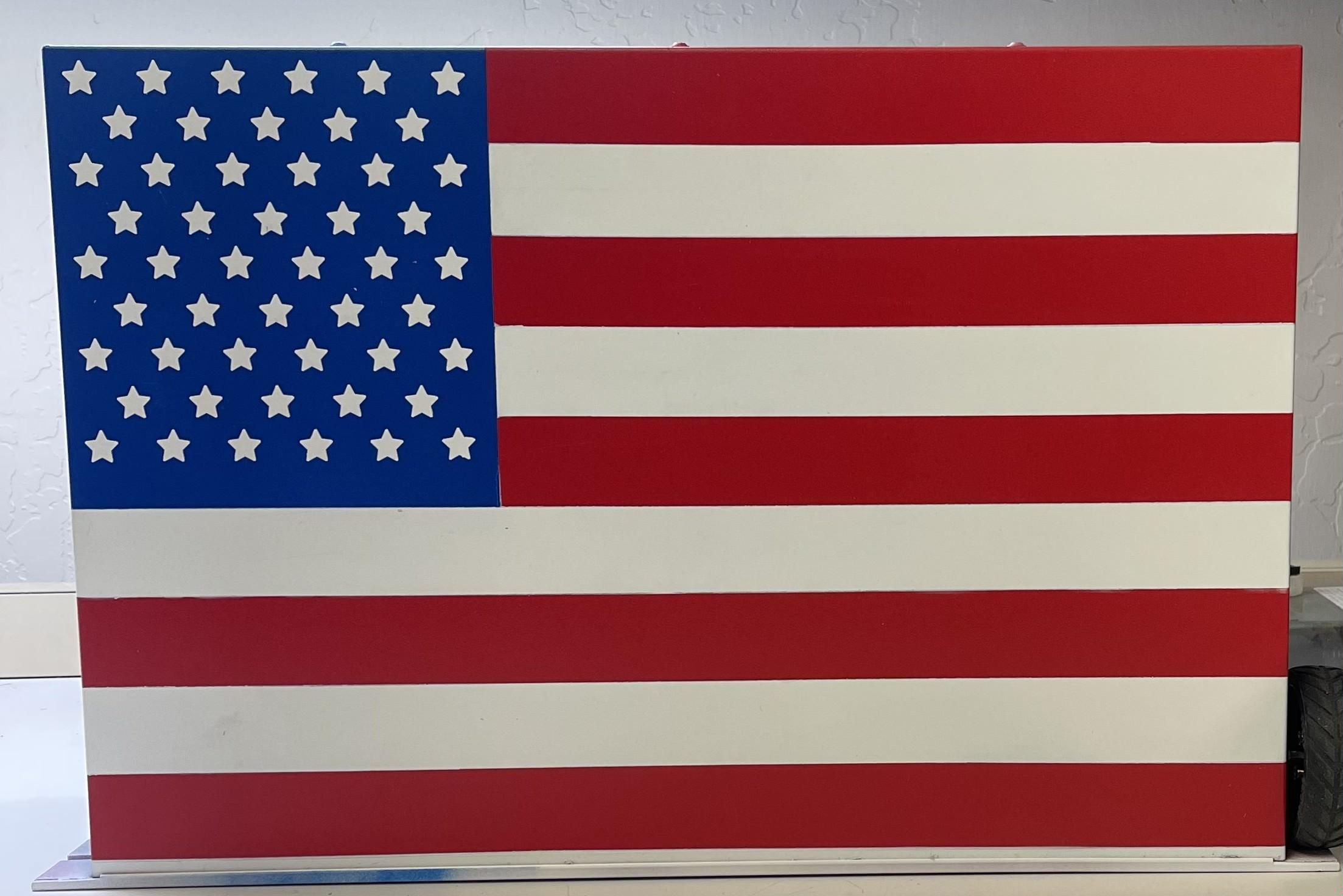 How to Paint the USA Flag on a Rack Mount Enclosure : 5 Steps (with ...