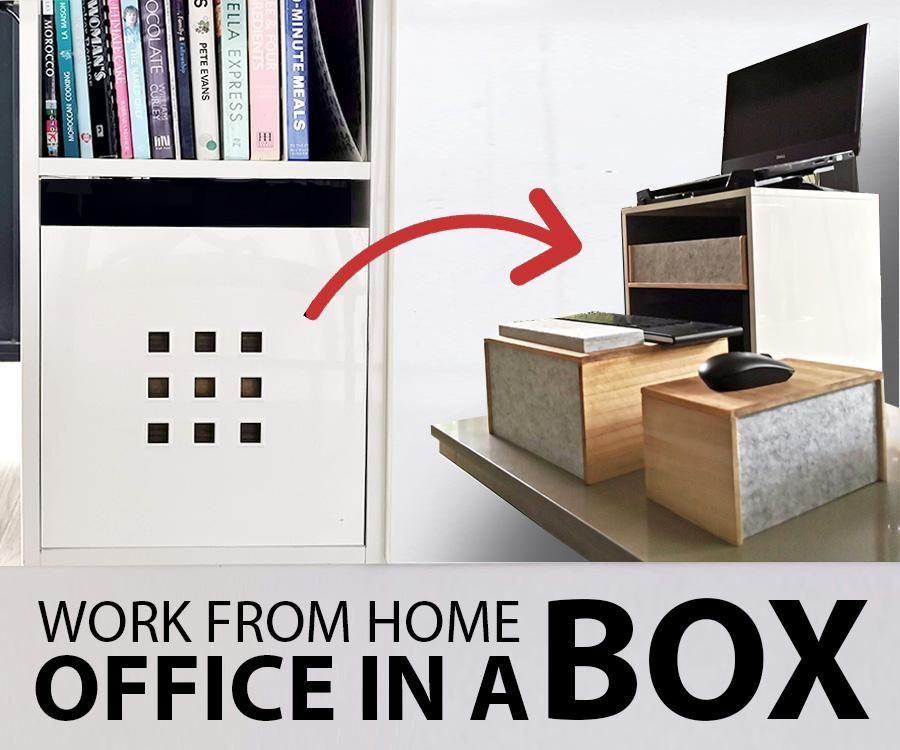 Office in a Box - Standing Desk With Storage : 7 Steps (with Pictures ...