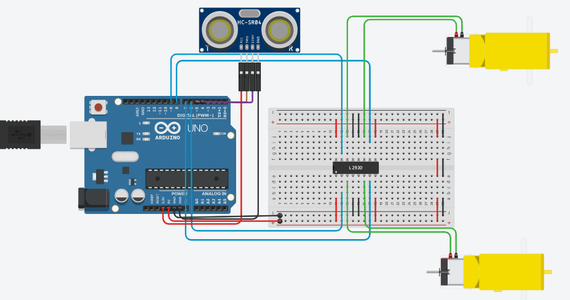 Obstacle Avoidance Robot - Online Using TinkerCAD Software : 3 Steps - Instructables