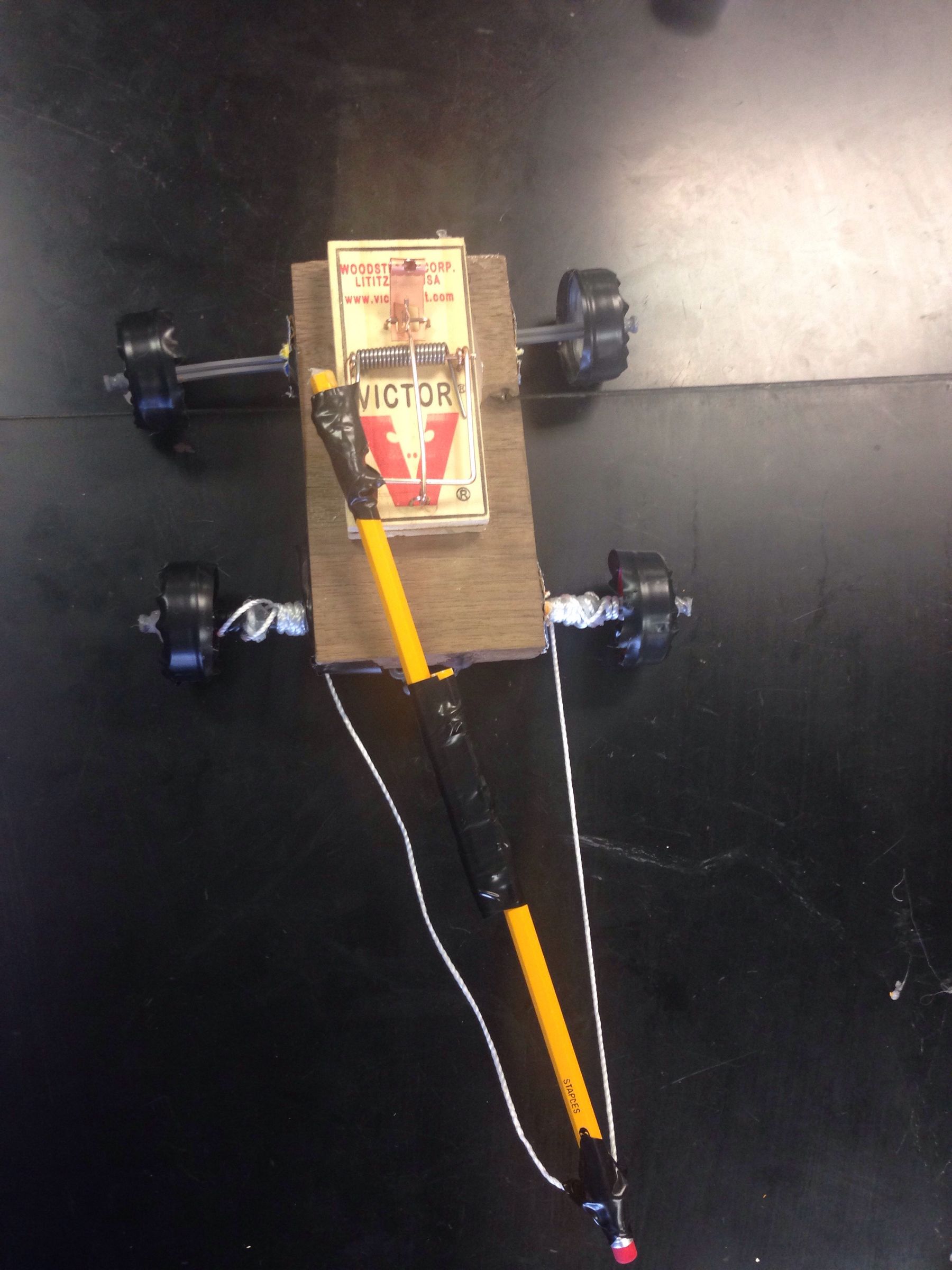 Mousetrap Car 4 Steps Instructables