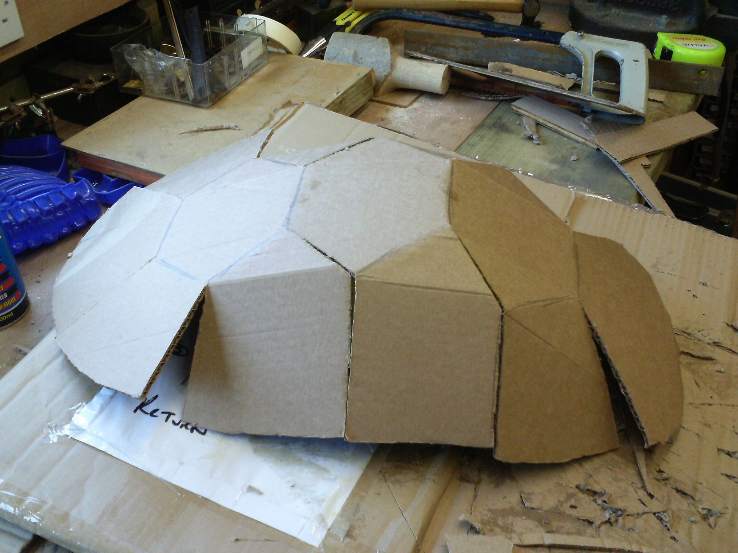 How To Make A Ninja Turtle Shell Out Of Cardboard