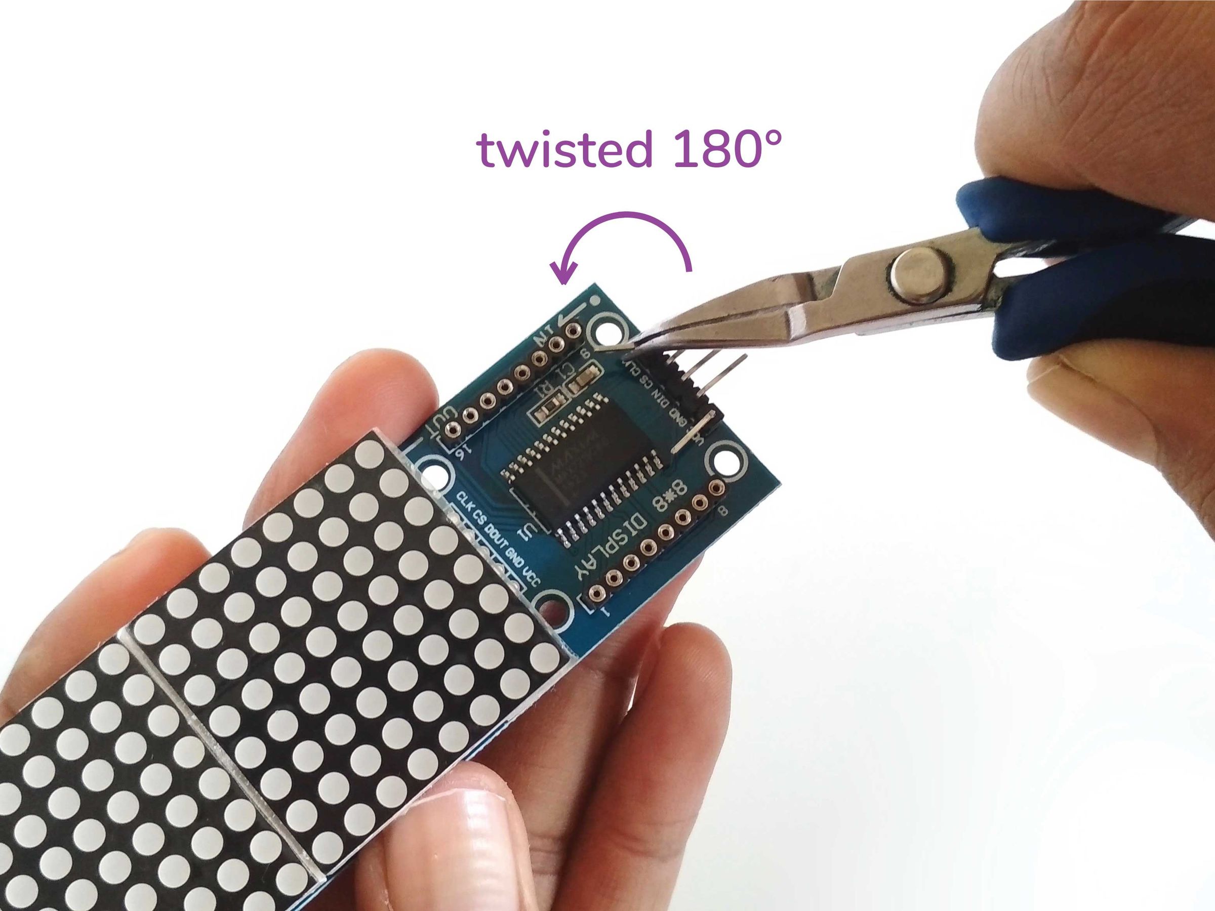 IoT Smart Clock Dot Matrix Use Wemos ESP8266 - ESP Matrix : 12 Steps ...