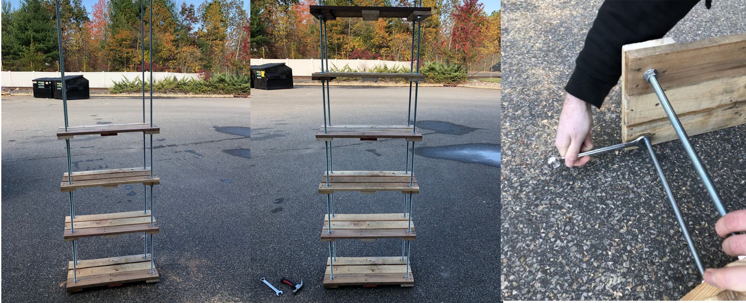 Threaded Rod Pallet Shelf : 6 Steps (with Pictures) - Instructables