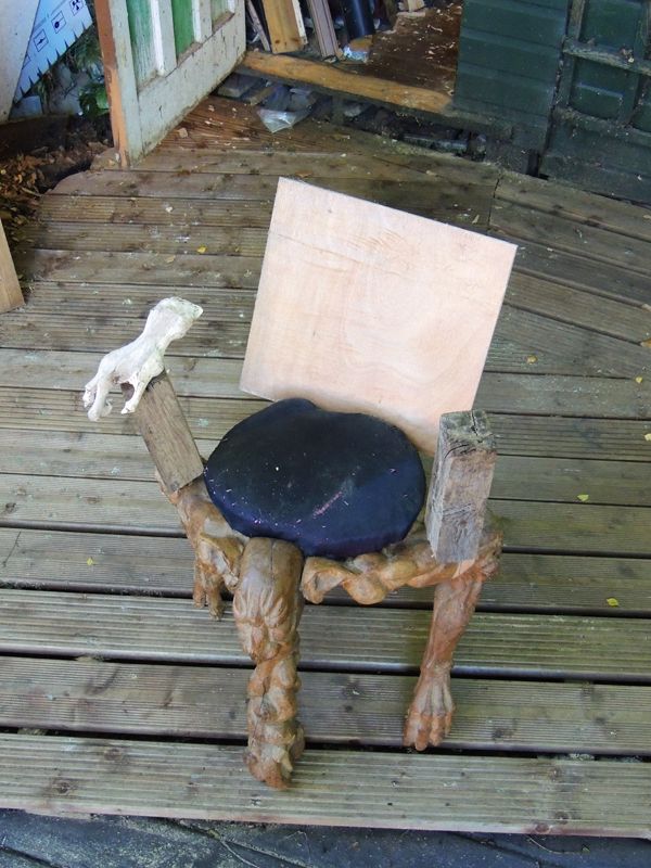 Freaky Gargoyle Chair Built From All-reclaimed Wood and Leather : 14 ...