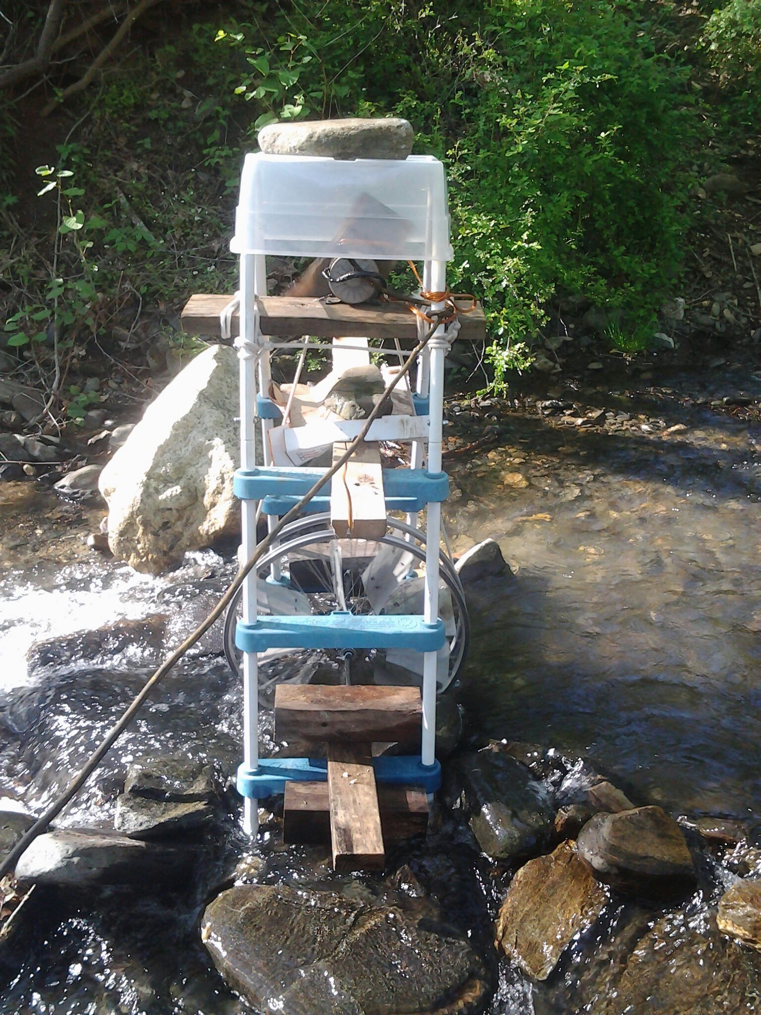 Free Homemade Water Wheel : 4 Steps - Instructables