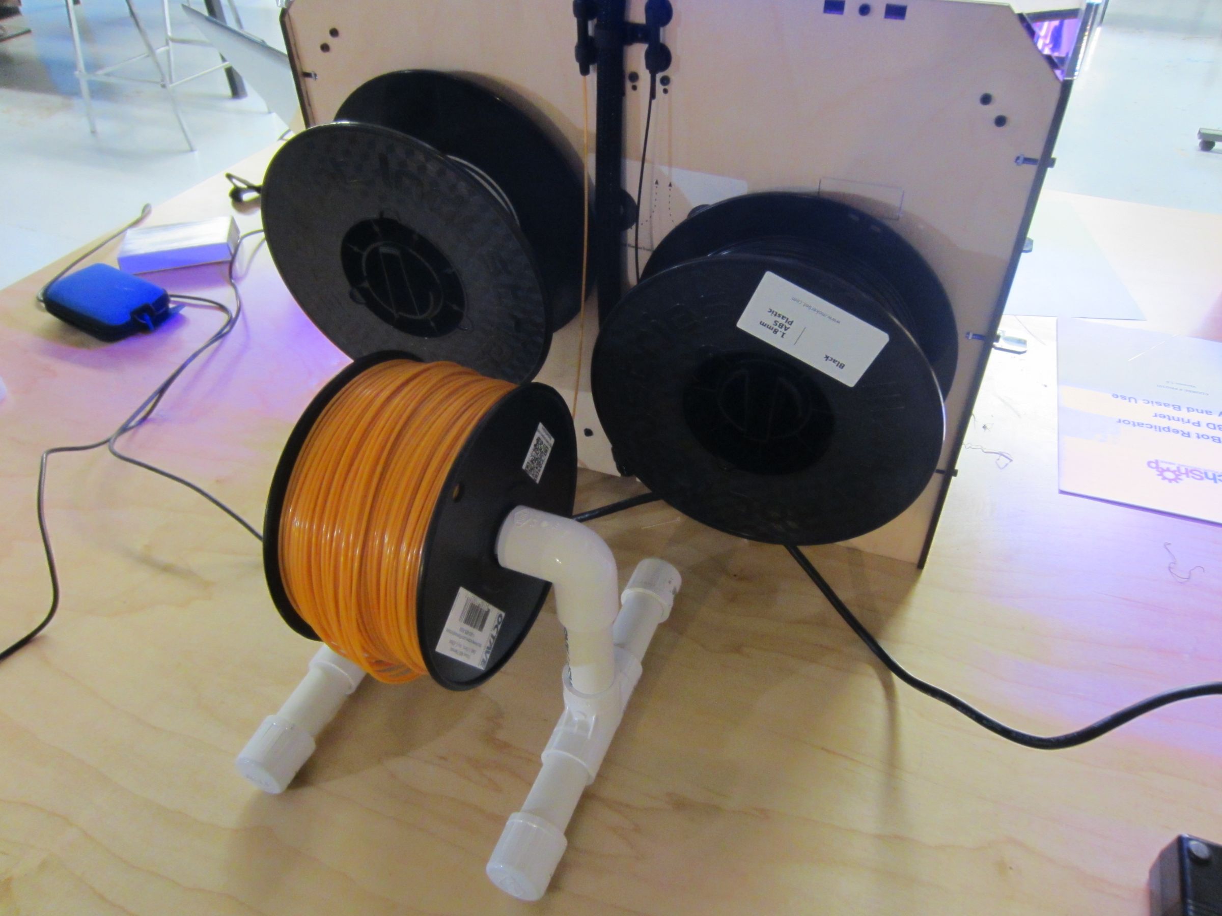 Low Cost 3D Printer Filament Spool Stand : 6 Steps - Instructables