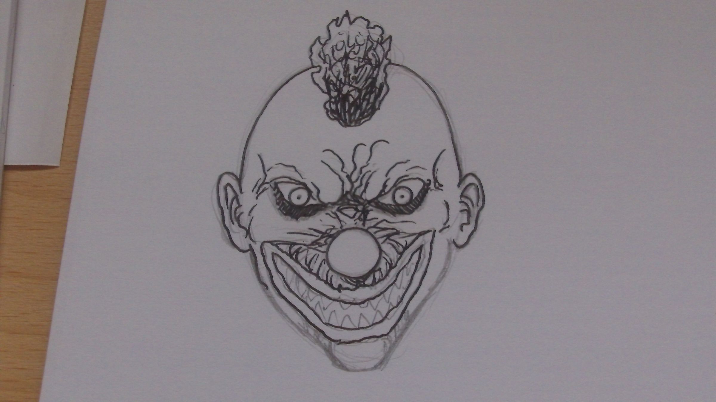 How to Draw a Killer Klown Face : 6 Steps - Instructables