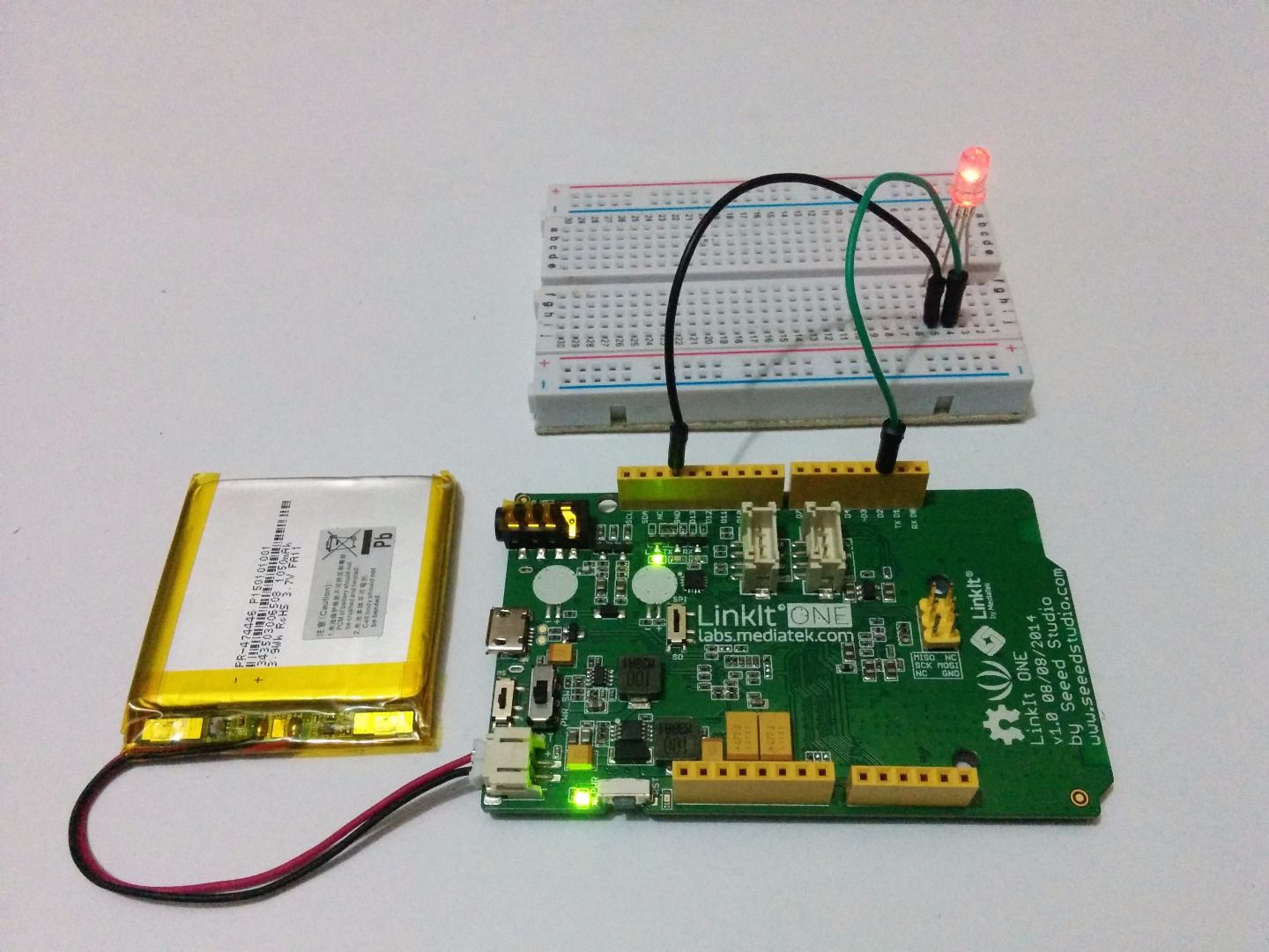 LinkIt One - Battery Level Indicator : 3 Steps - Instructables