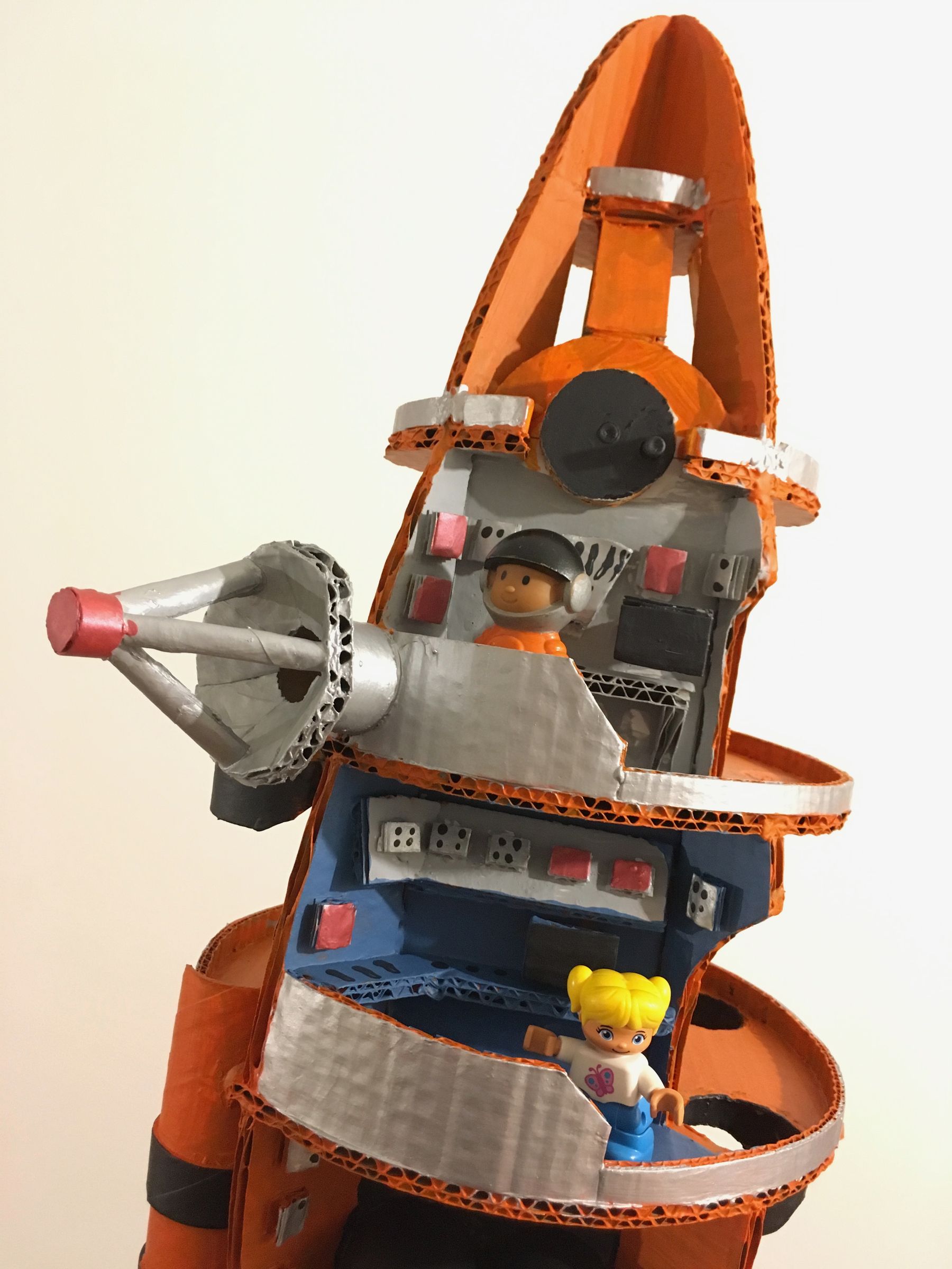 Rocket Playset - Made From Used Cardboard Boxes : 21 Steps (with ...
