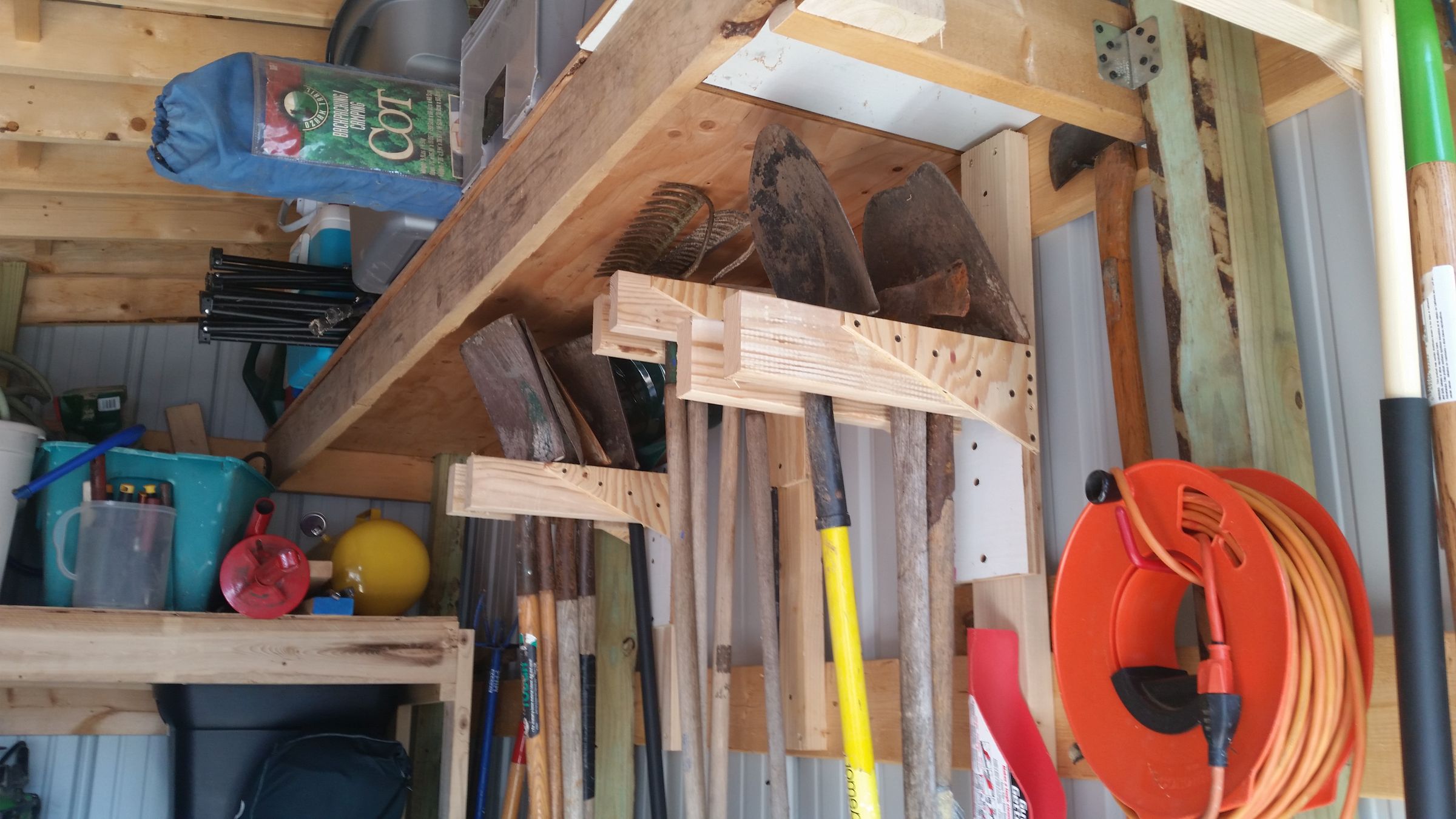 Long Handle Tool Storage Rack : 3 Steps (with Pictures) - Instructables