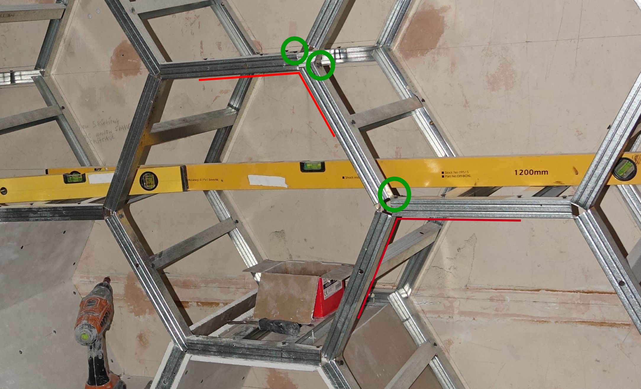 Built in Wall Hexagon Shelves : 7 Steps (with Pictures) - Instructables