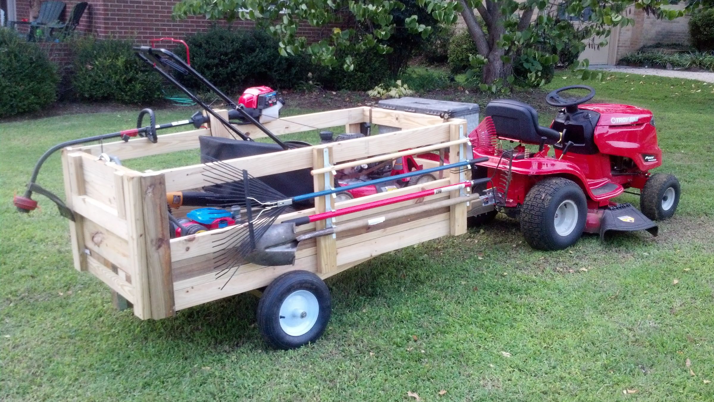 Lawnmower Utility Trailer : 4 Steps (with Pictures) - Instructables