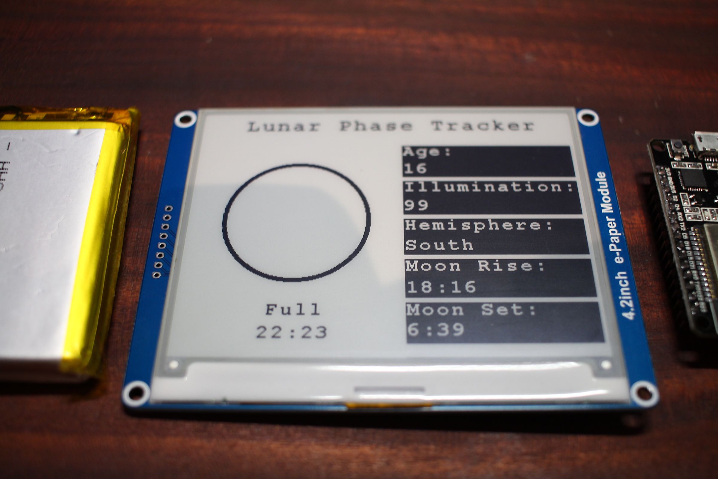 Wireless Lunar Phase Tracker : 6 Steps (with Pictures) - Instructables
