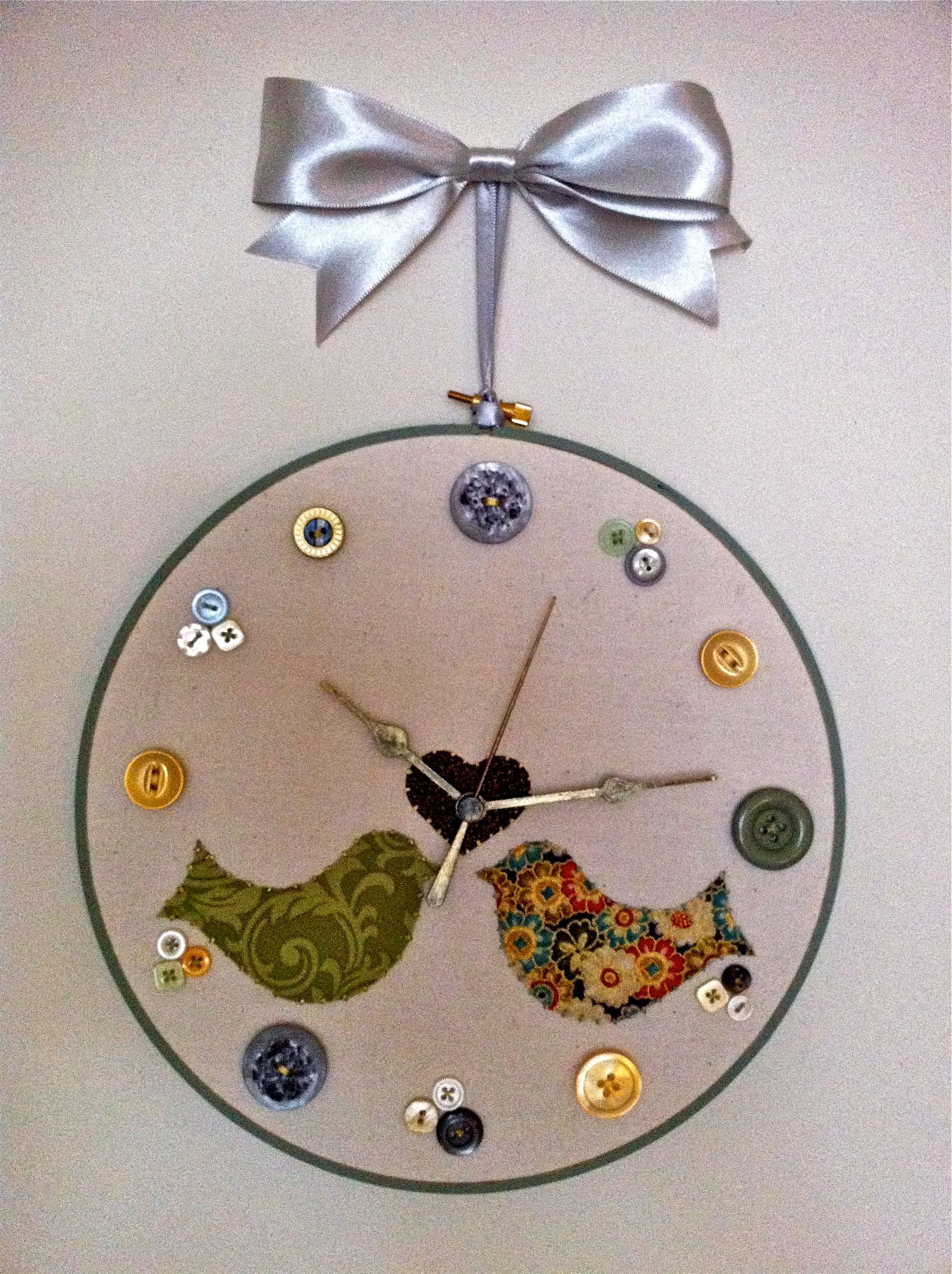 Embroidery-Hoop Clock (with Pictures) - Instructables