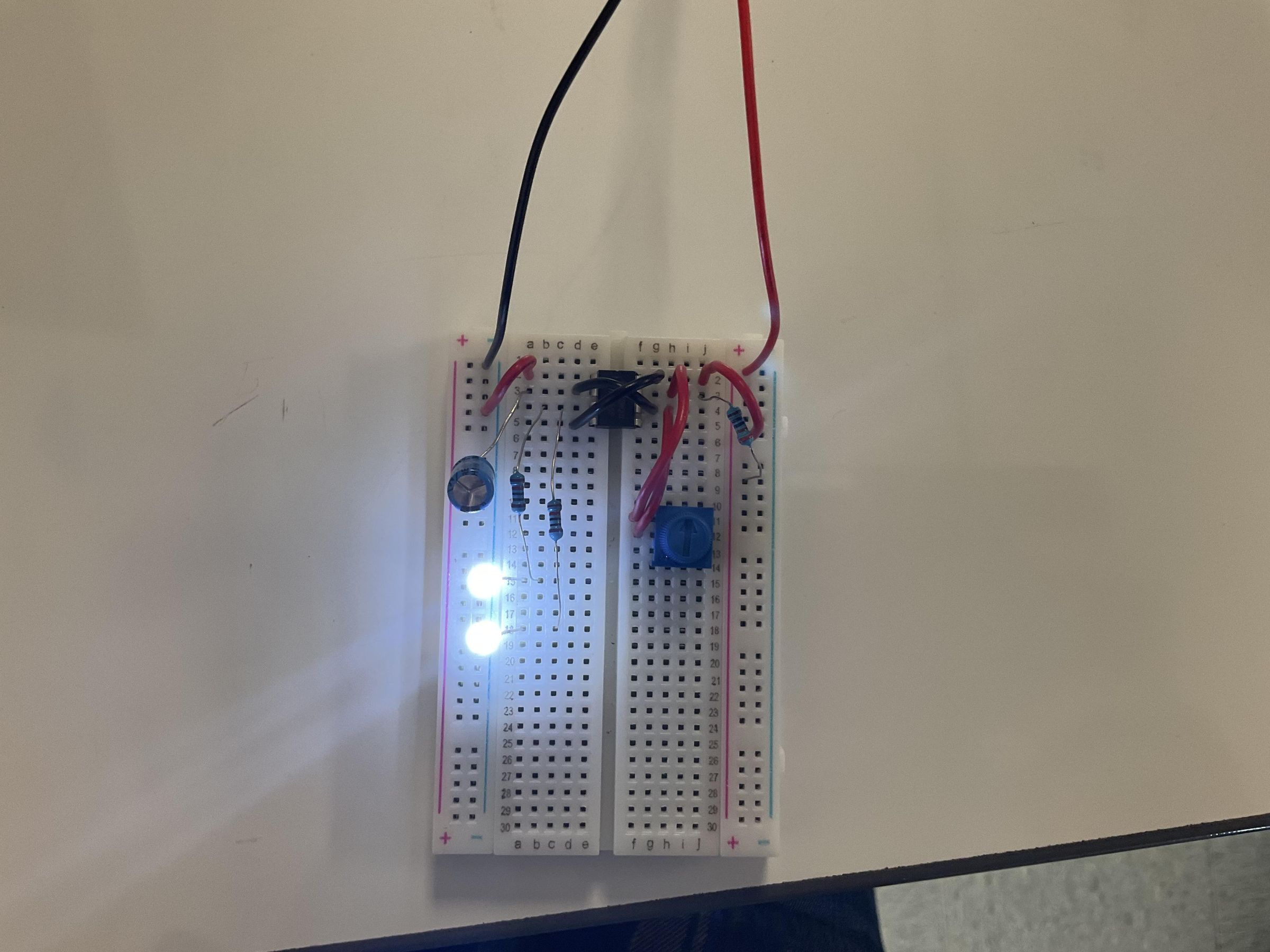 Blinking Led Light(with Potentiometer to Adjust Blink Rate) : 9 Steps ...