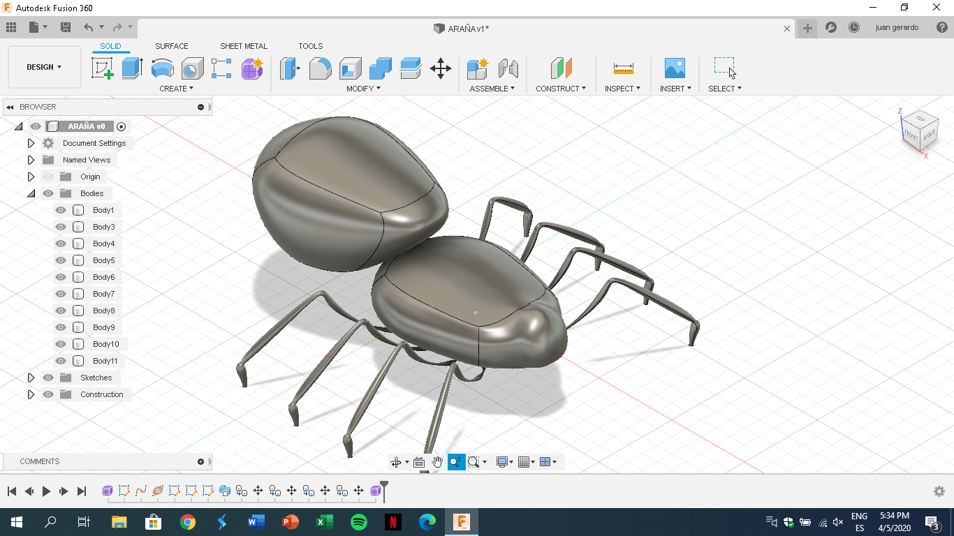 3D Spider(Fusion 360) to a Realistic Sculpted Spider! : 25 Steps (with ...