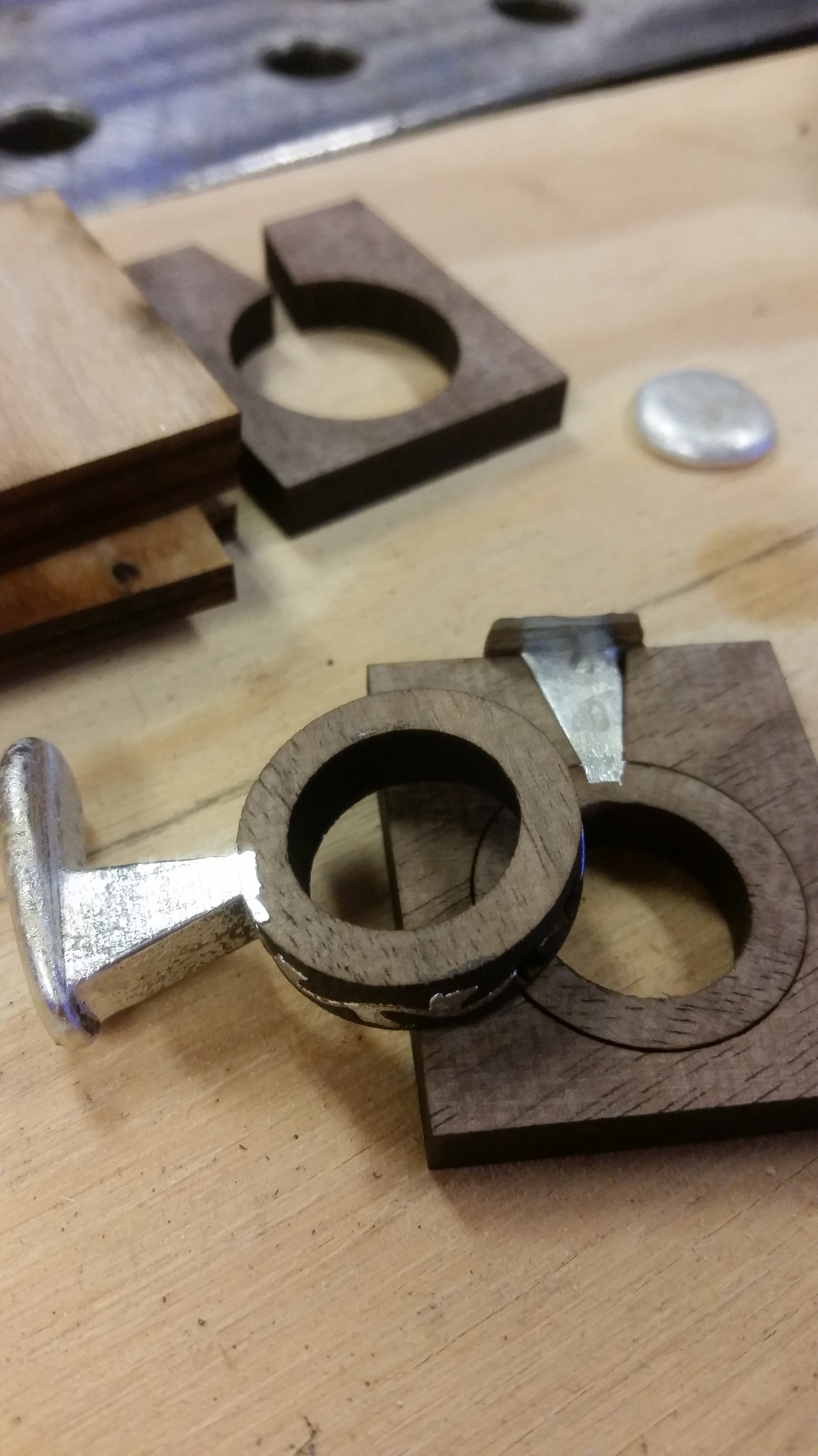 Cast Metal Inlay Into a Wooden Ring : 4 Steps (with Pictures ...