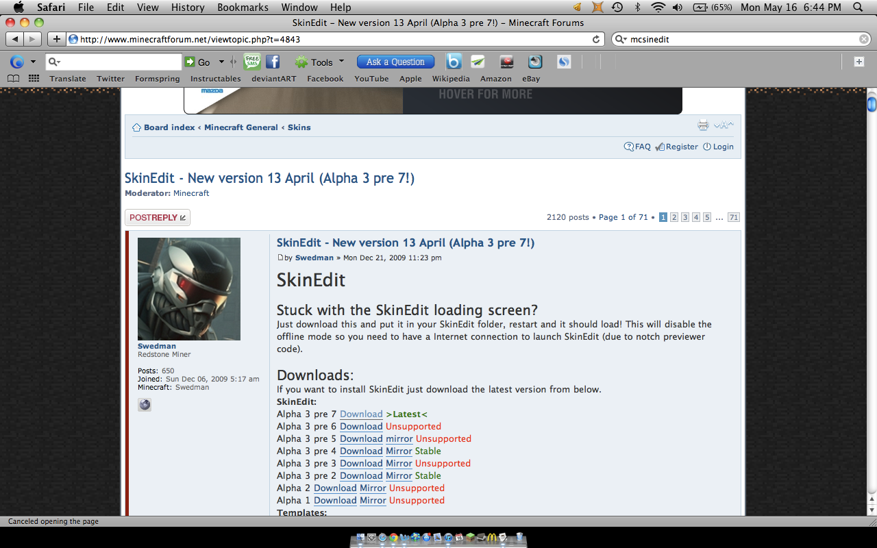 How to Add a Skin to Your Minecraft Character : 6 Steps - Instructables