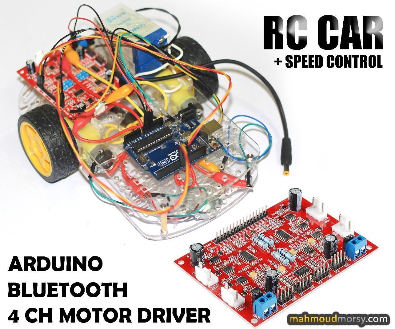 Speed Controlled RC CAR Using (4 CH Motor Driver Controller + Arduino + Bluetooth) : 12 Steps ...