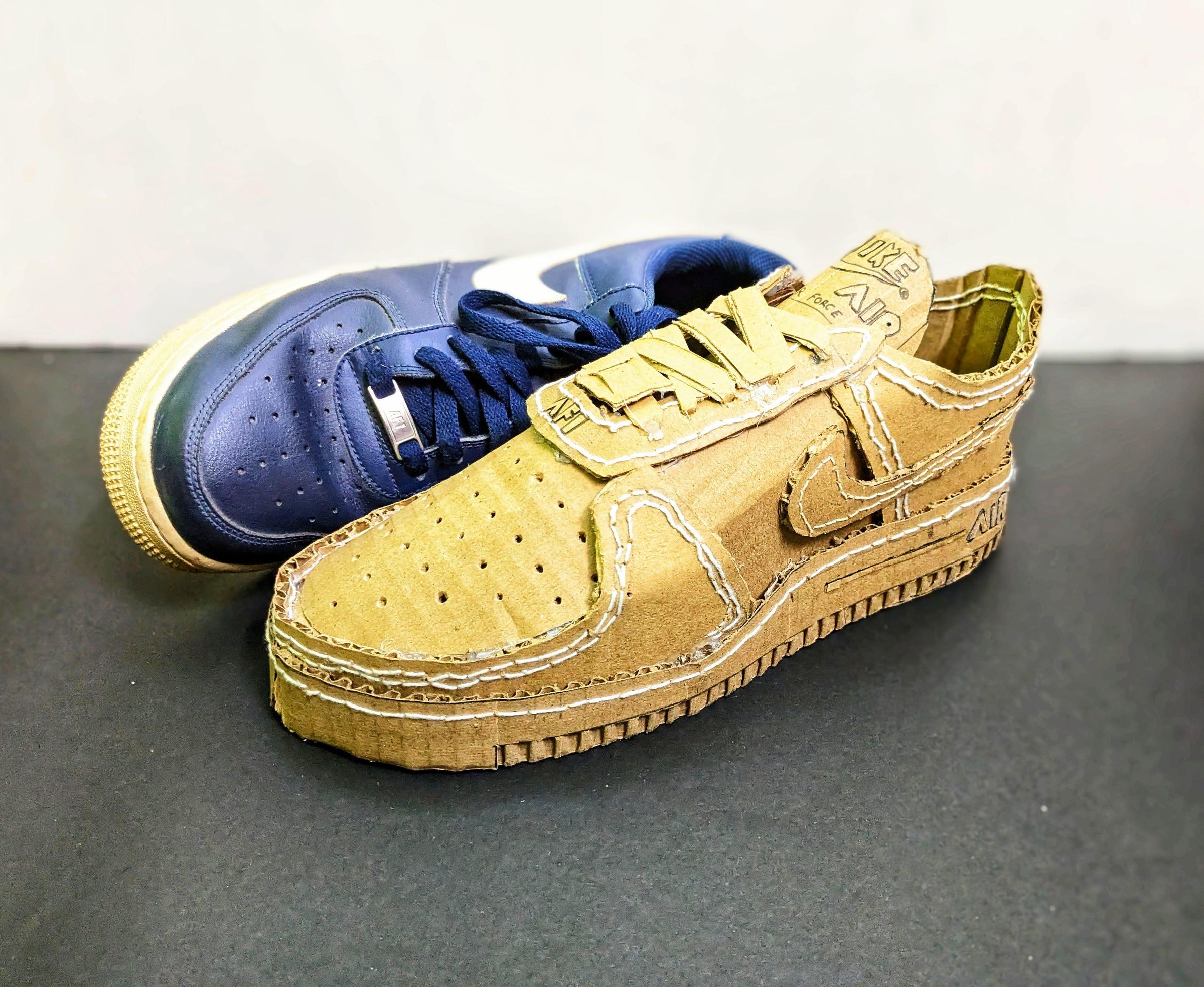 Create Your Own Nike Air Force 1 Using Recycled Cardboard Boxes ( Cocoa ...