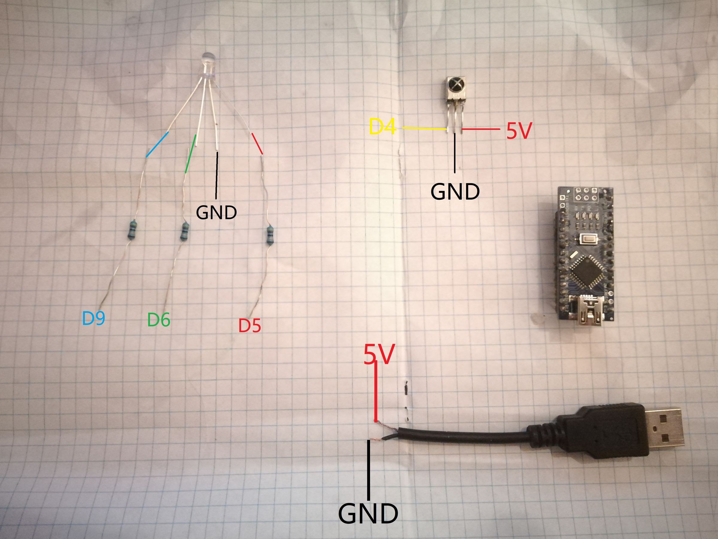 Arduino Nano Baised IR Controlled RGB LED : 5 Steps - Instructables