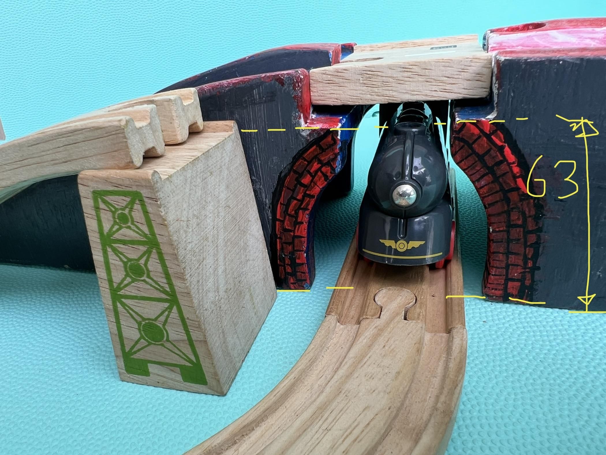 Bridge for Wooden Train Set and Roadways (Brio Toys Compatible). : 5 ...