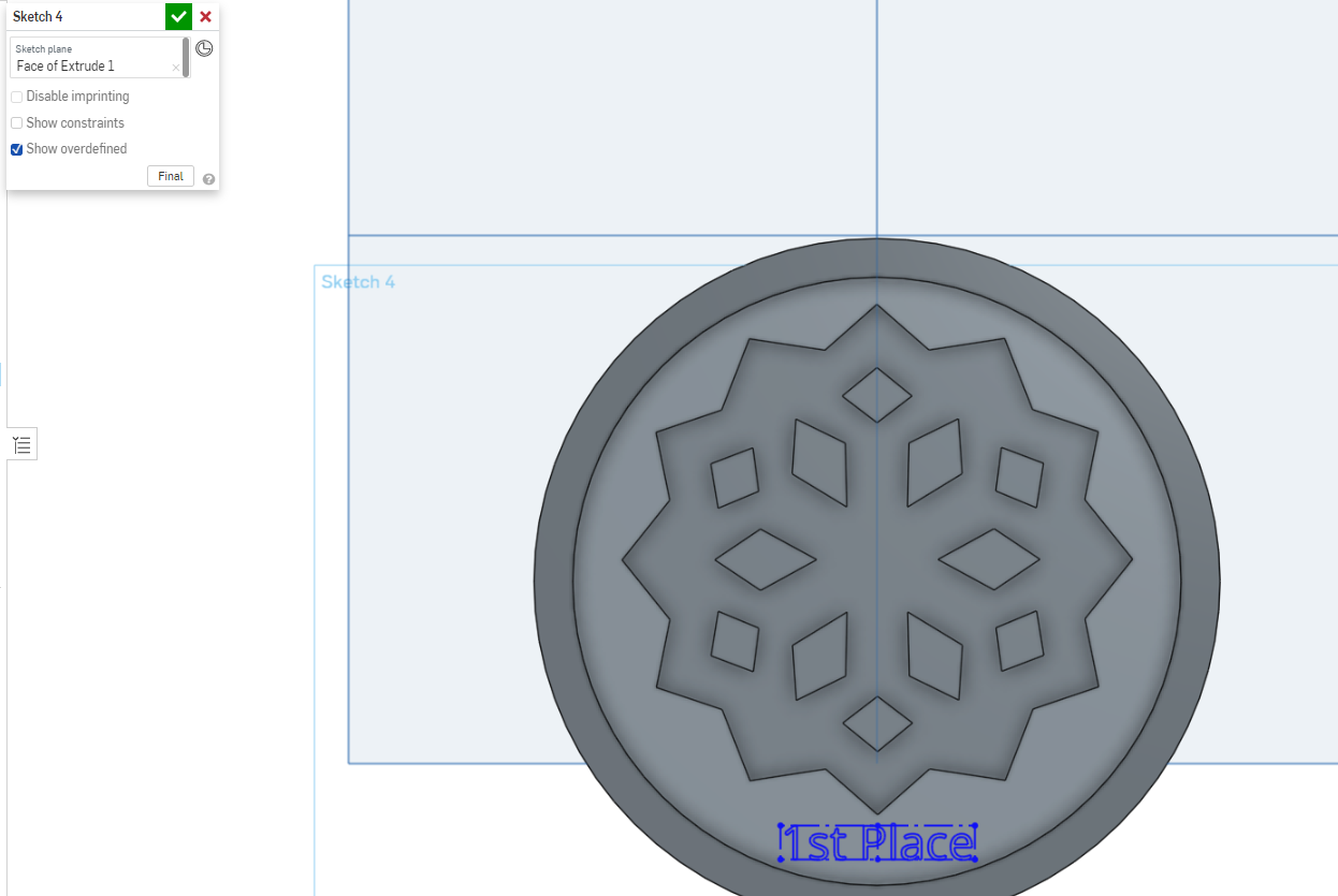 3D Printed Snowflake Medal : 13 Steps - Instructables