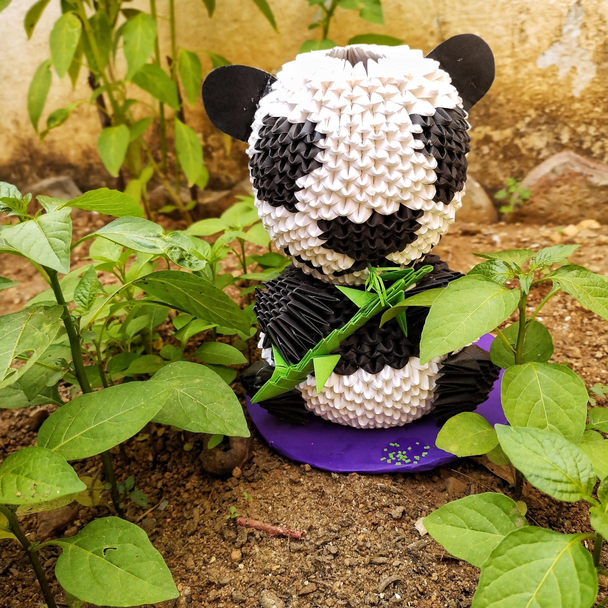 MODULAR ORIGAMI 3D PANDA : 17 Steps (with Pictures) - Instructables