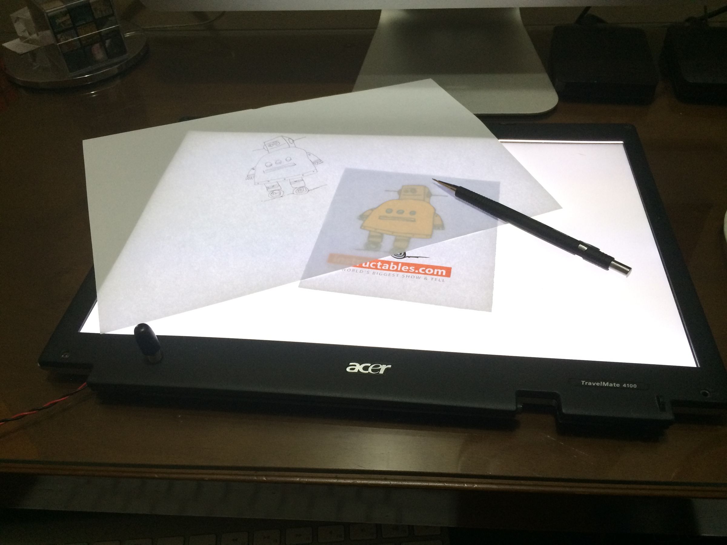 Laptop Screen Drawing