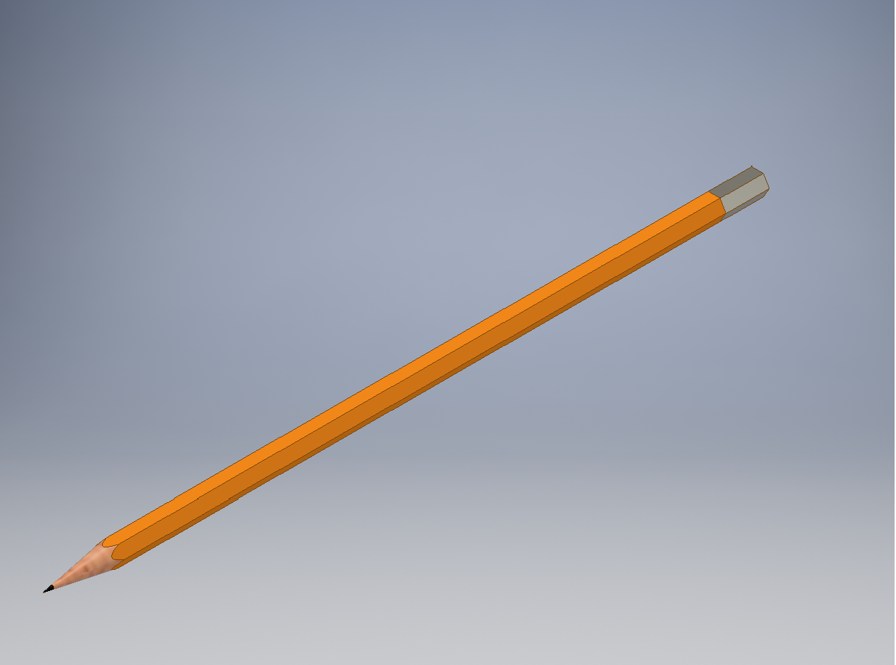 How to Design a Dip End Pencil in Autodesk Inventor : 18 Steps ...
