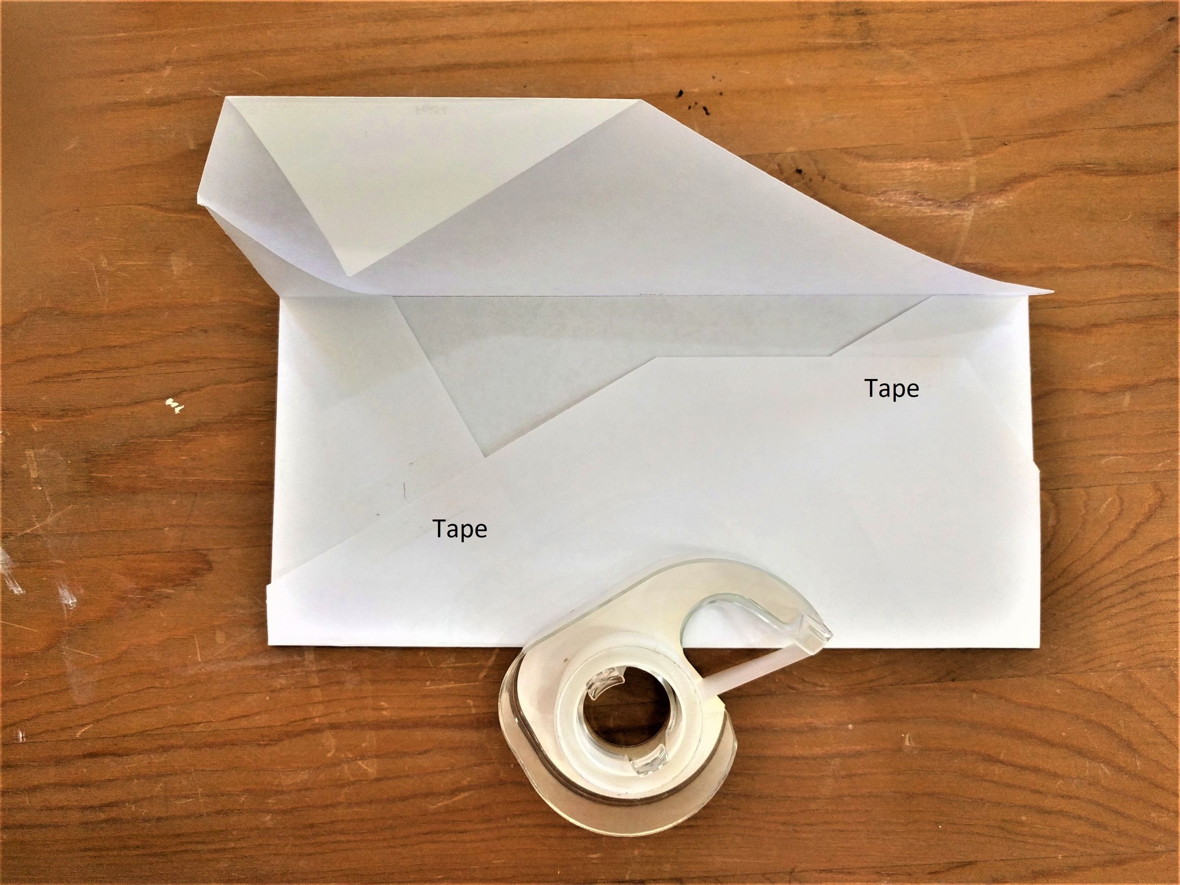 DIY - Fold a Letter Envelopes From an 8 ½ X 11 Sheet of Paper : 3 Steps ...