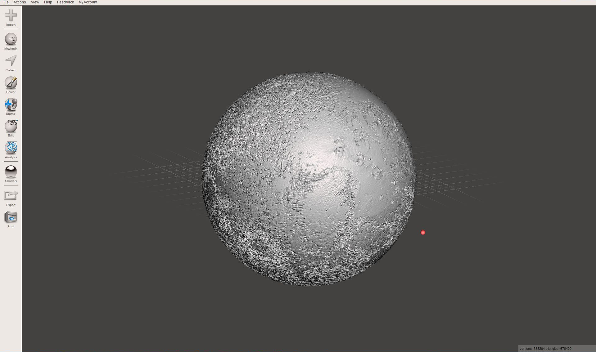 Paper Model Print Planet Mars