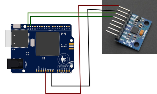 Bharat Pi and MPU6050 Accelerometer and Gyroscope Tutorial : 4 Steps - Instructables