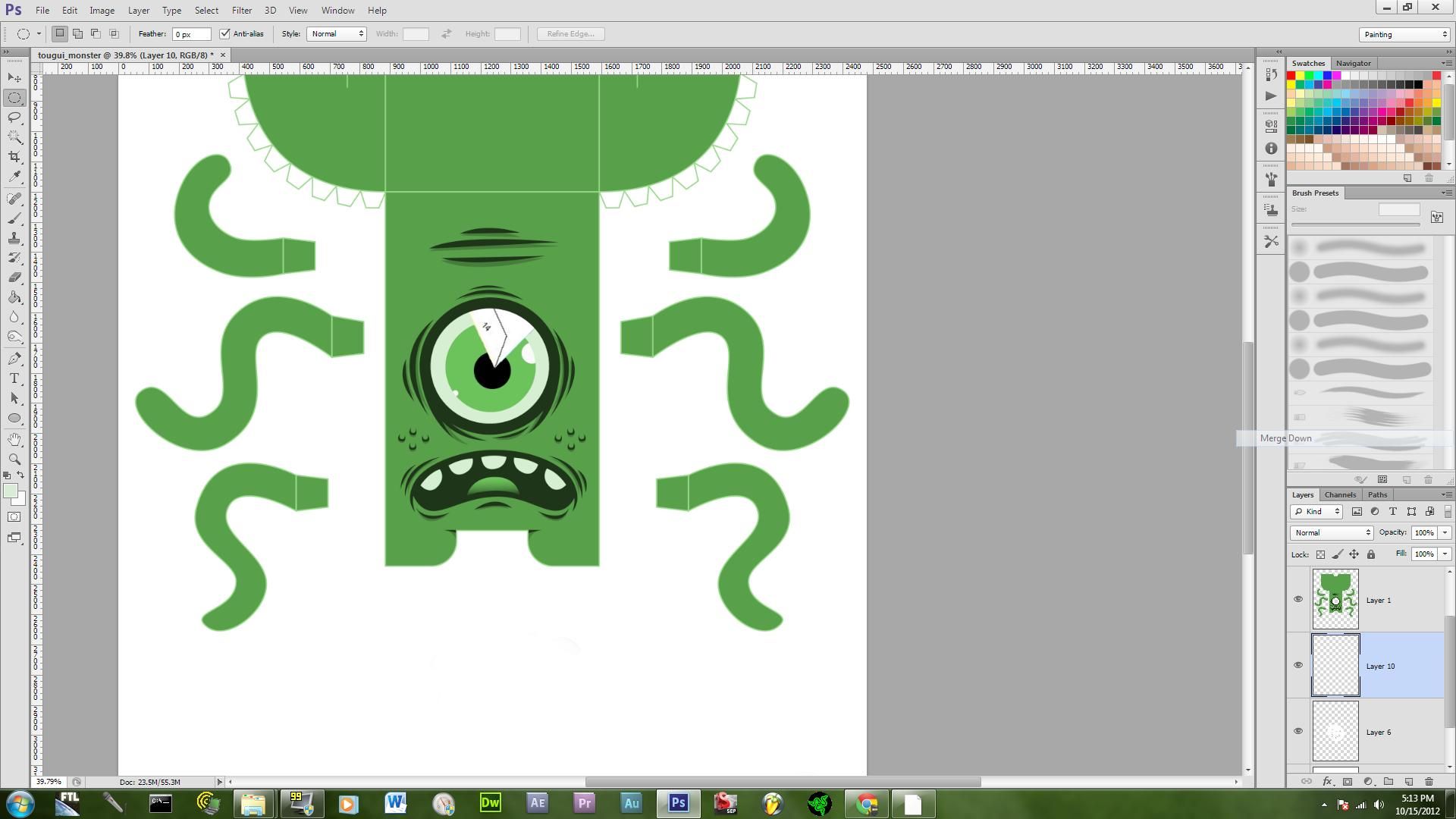 Slime Monster With Following Eye Illusion : 4 Steps (with Pictures ...