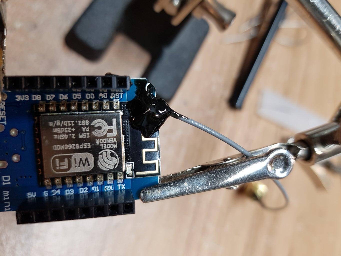External Antenna For Esp8266 5 Steps Instructables