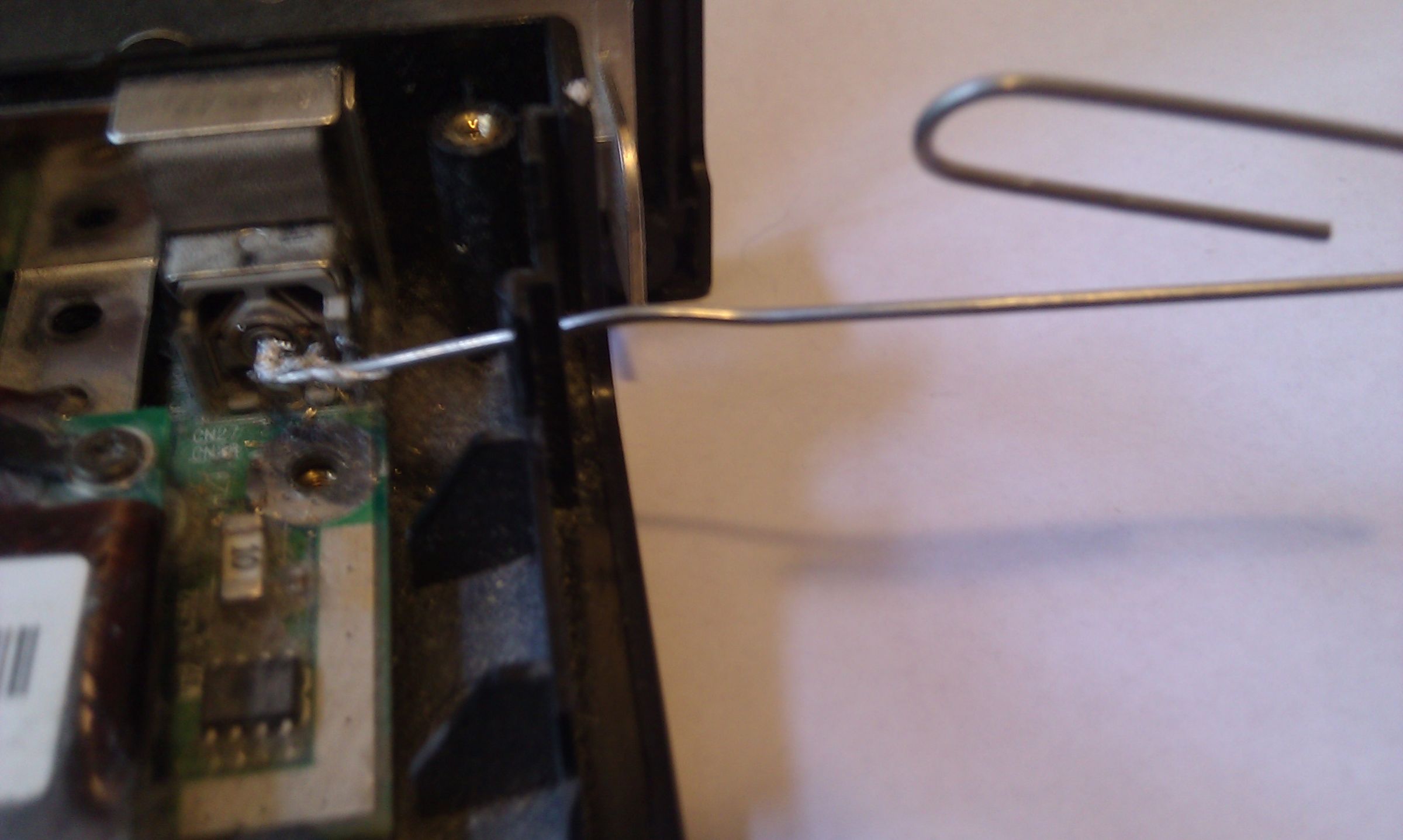 Fixing Gateway MX Series Laptop... With a Paperclip : 4 Steps ...