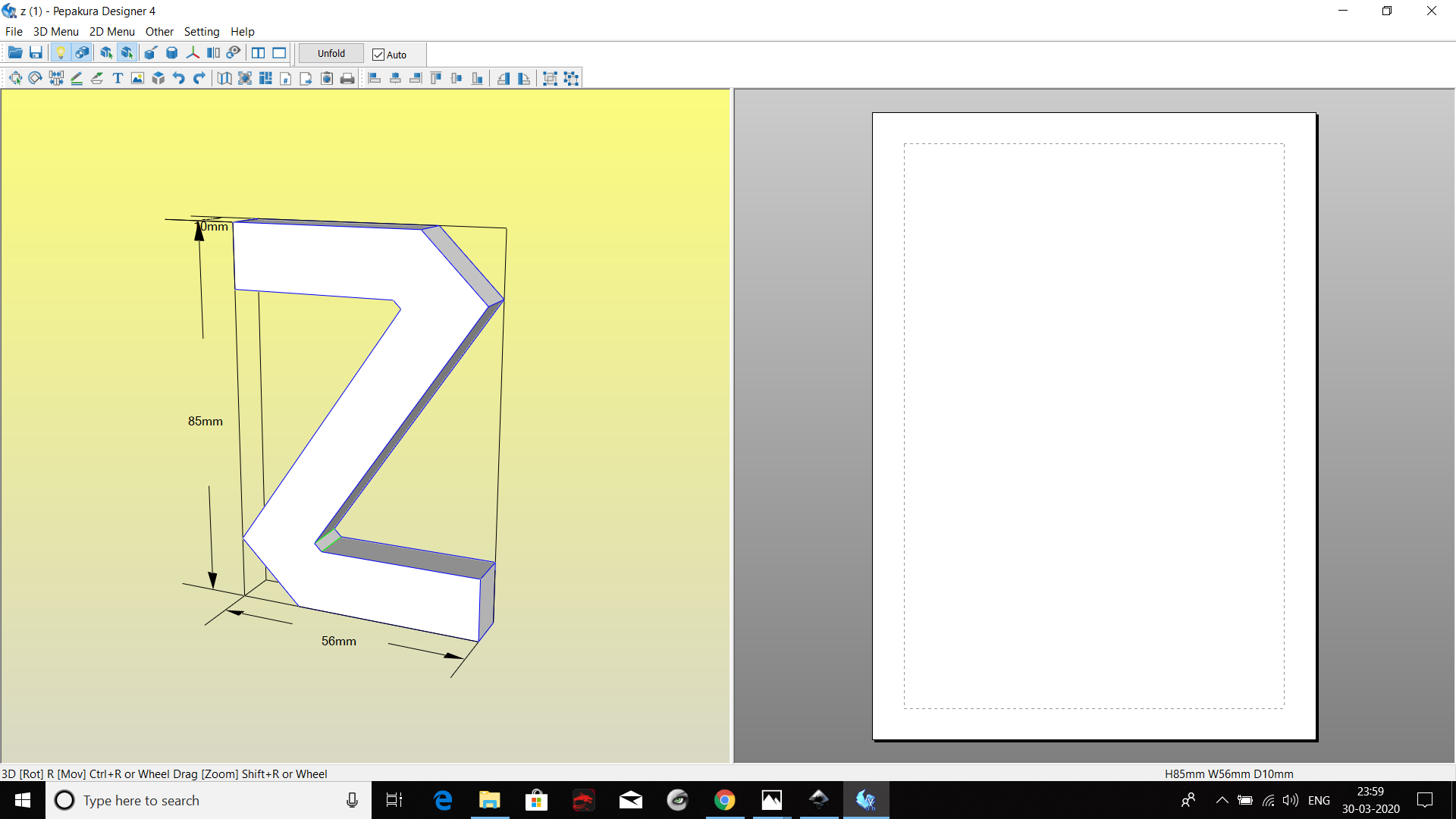 3d Papercut Alphabets Fully Customisable by Using Free Software : 5 Steps - Instructables